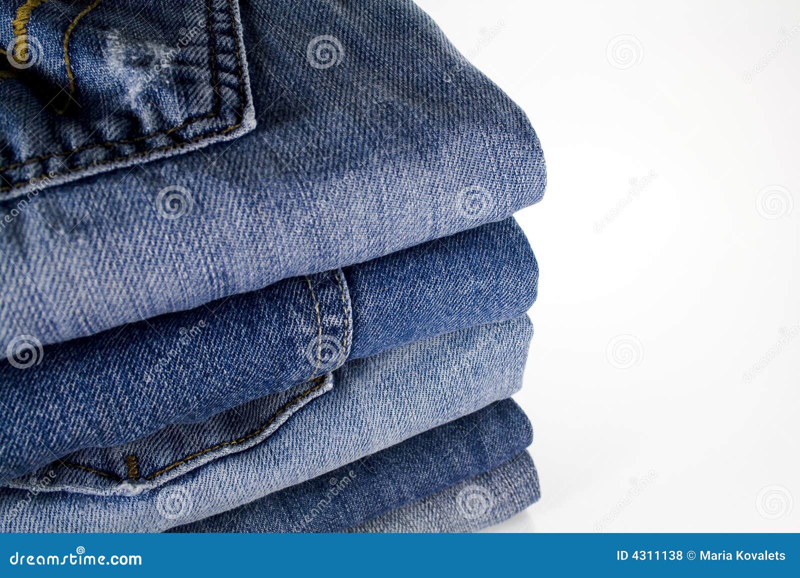 Stack of jeans stock photo. Image of style, line, design - 4311138