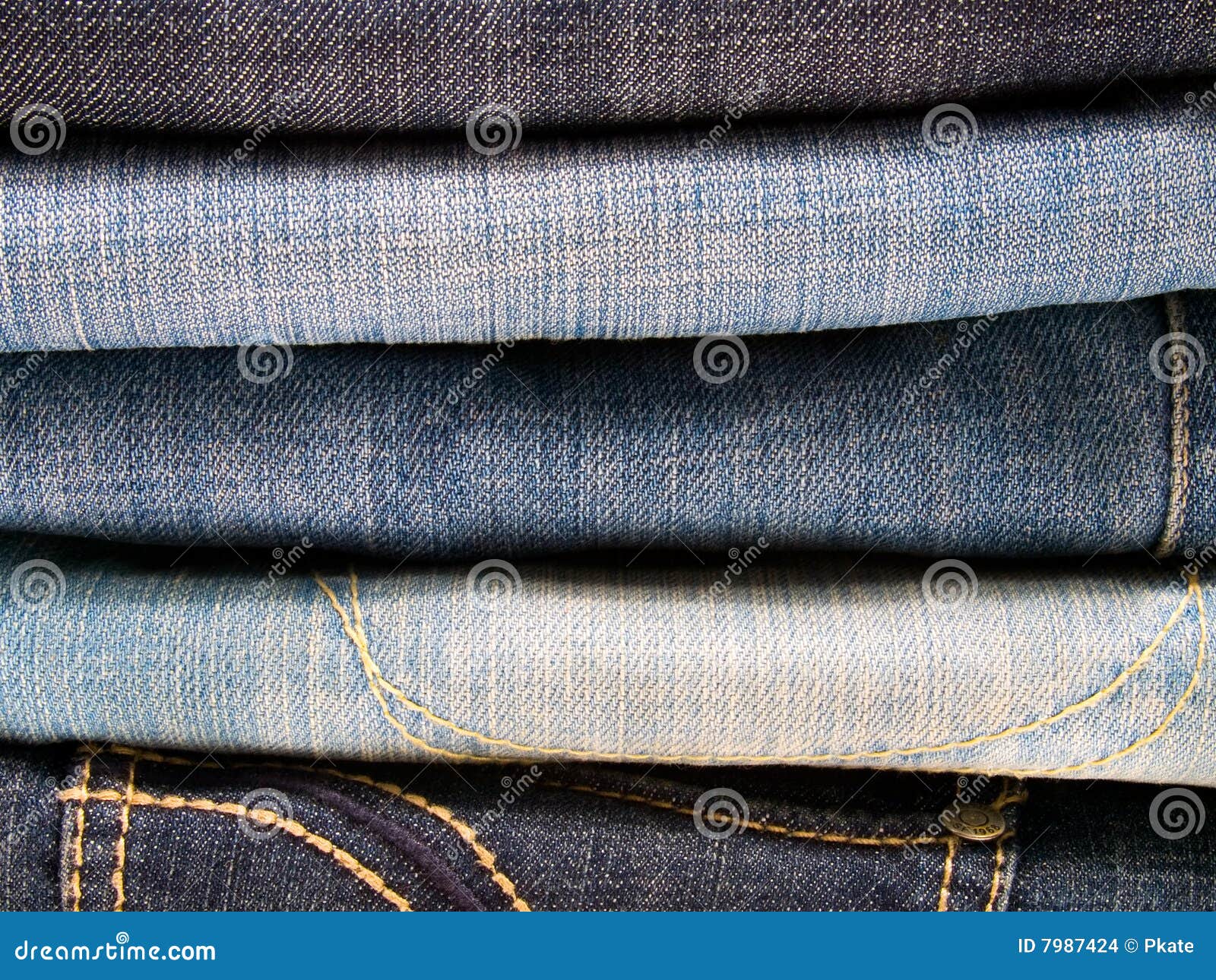 Stack of jeans stock photo. Image of rough, clothing, denims - 7987424