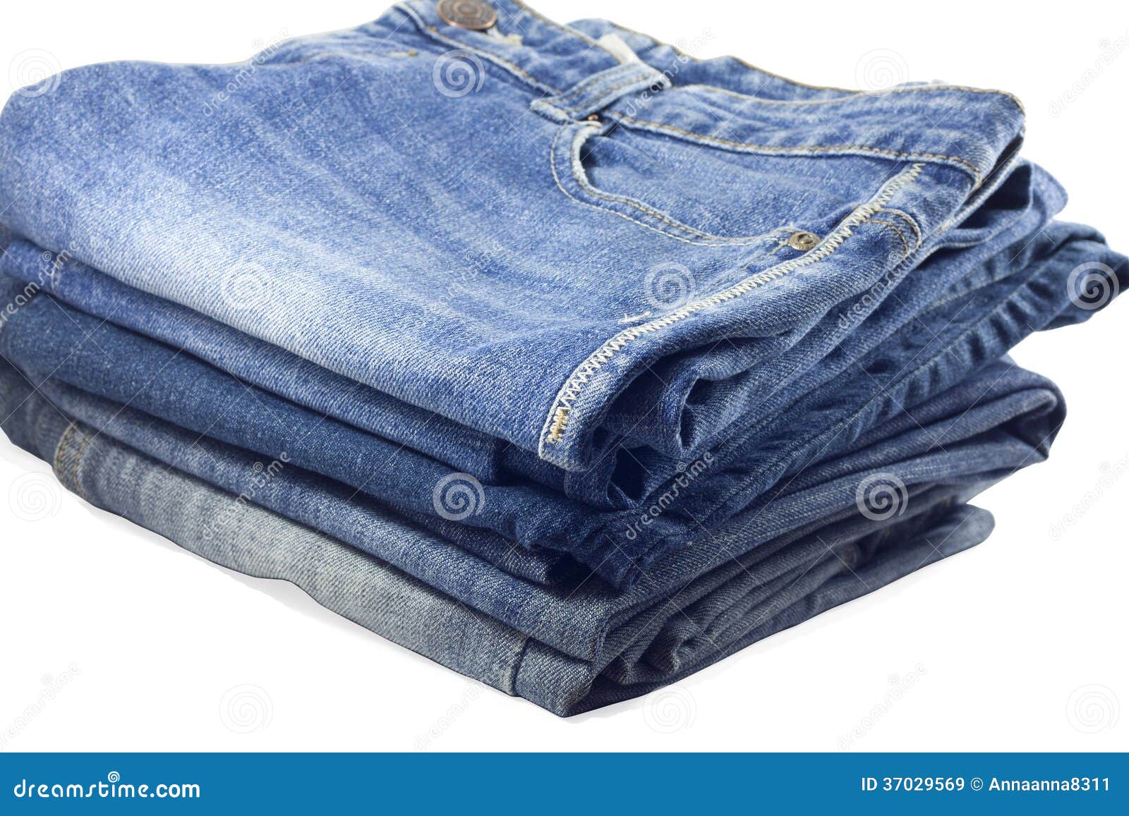 Stack of jeans. stock image. Image of beauty, laundry - 37029569