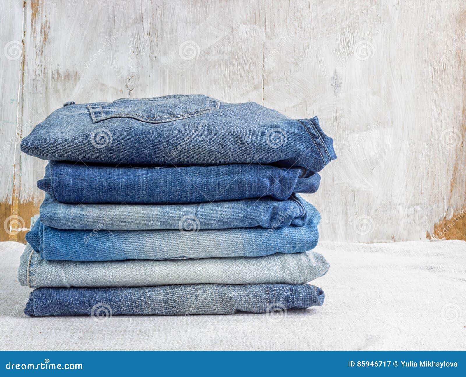 Stack of jeans stock image. Image of modern, indigo, pants - 85946717