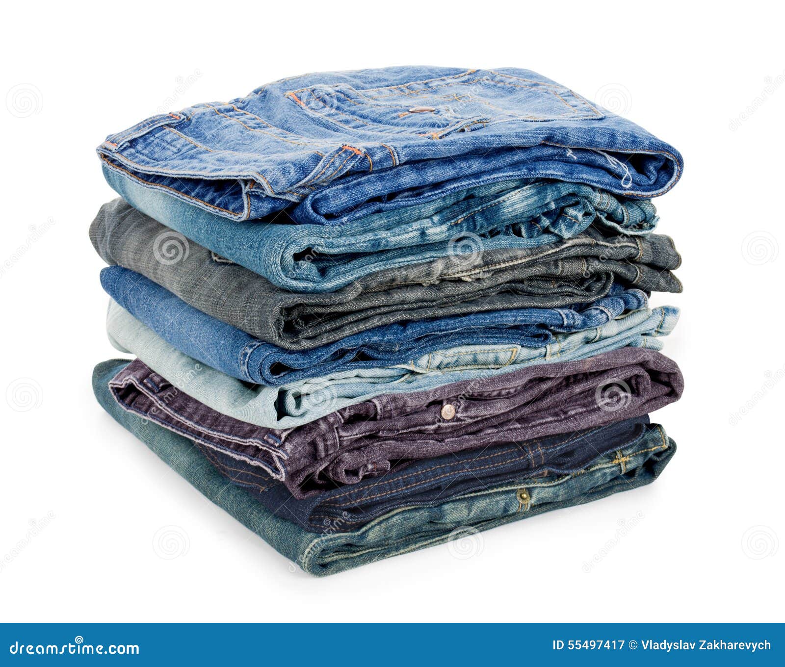 Stack of jeans stock image. Image of pile, fold, group - 55497417