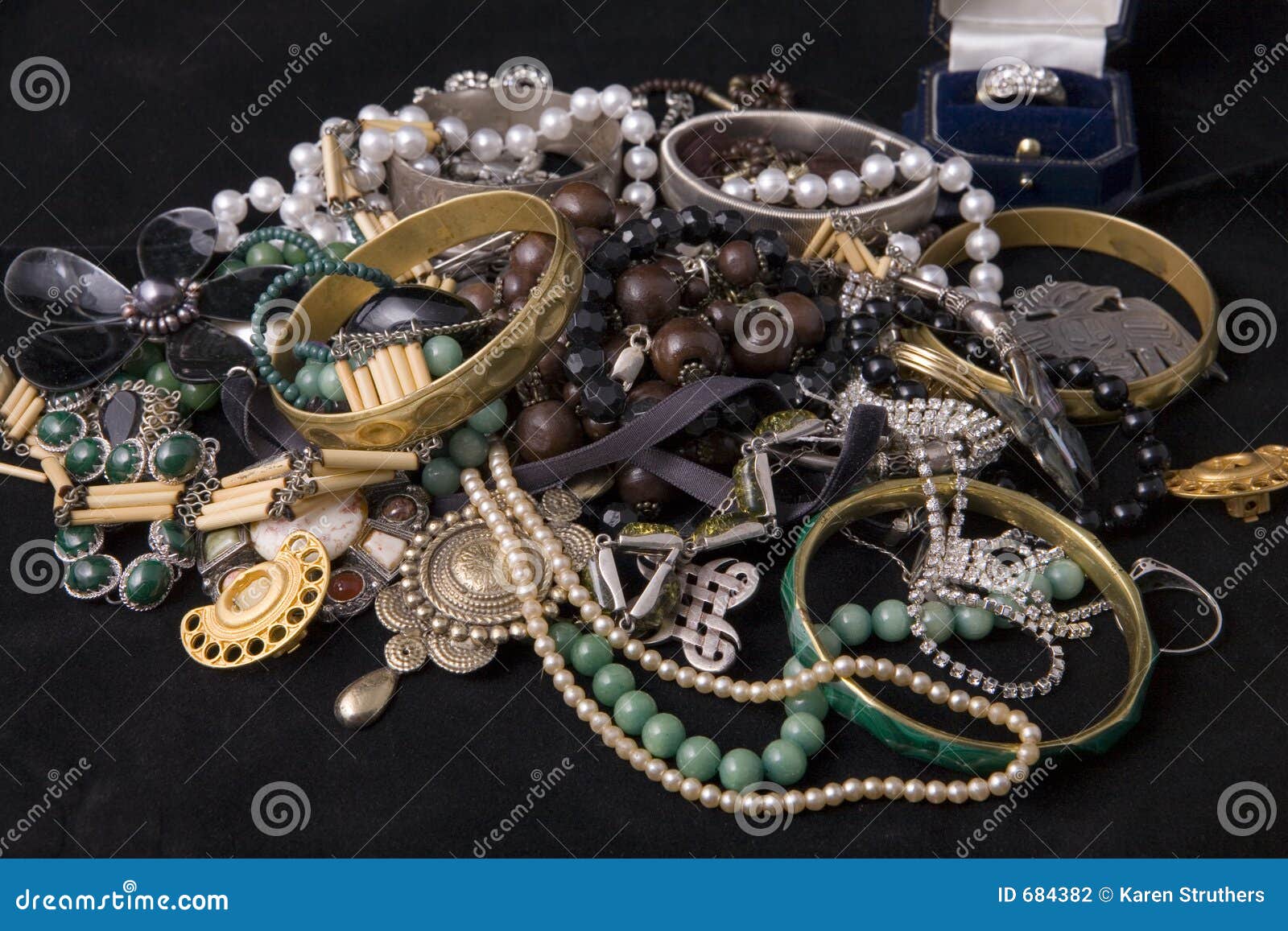 Stack of jewels stock photo. Image of success, bracelets - 684382
