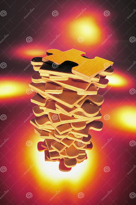 Stack of Jigsaw PUzzle Pieces Stock Photo - Image of objects ...