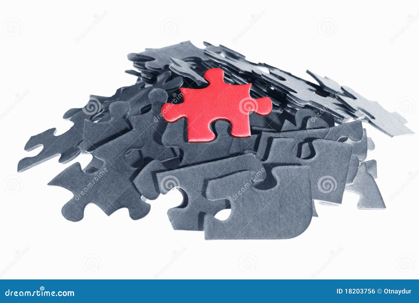 Stack of Jigzaw Puzzle Pieces Stock Photo - Image of competition ...