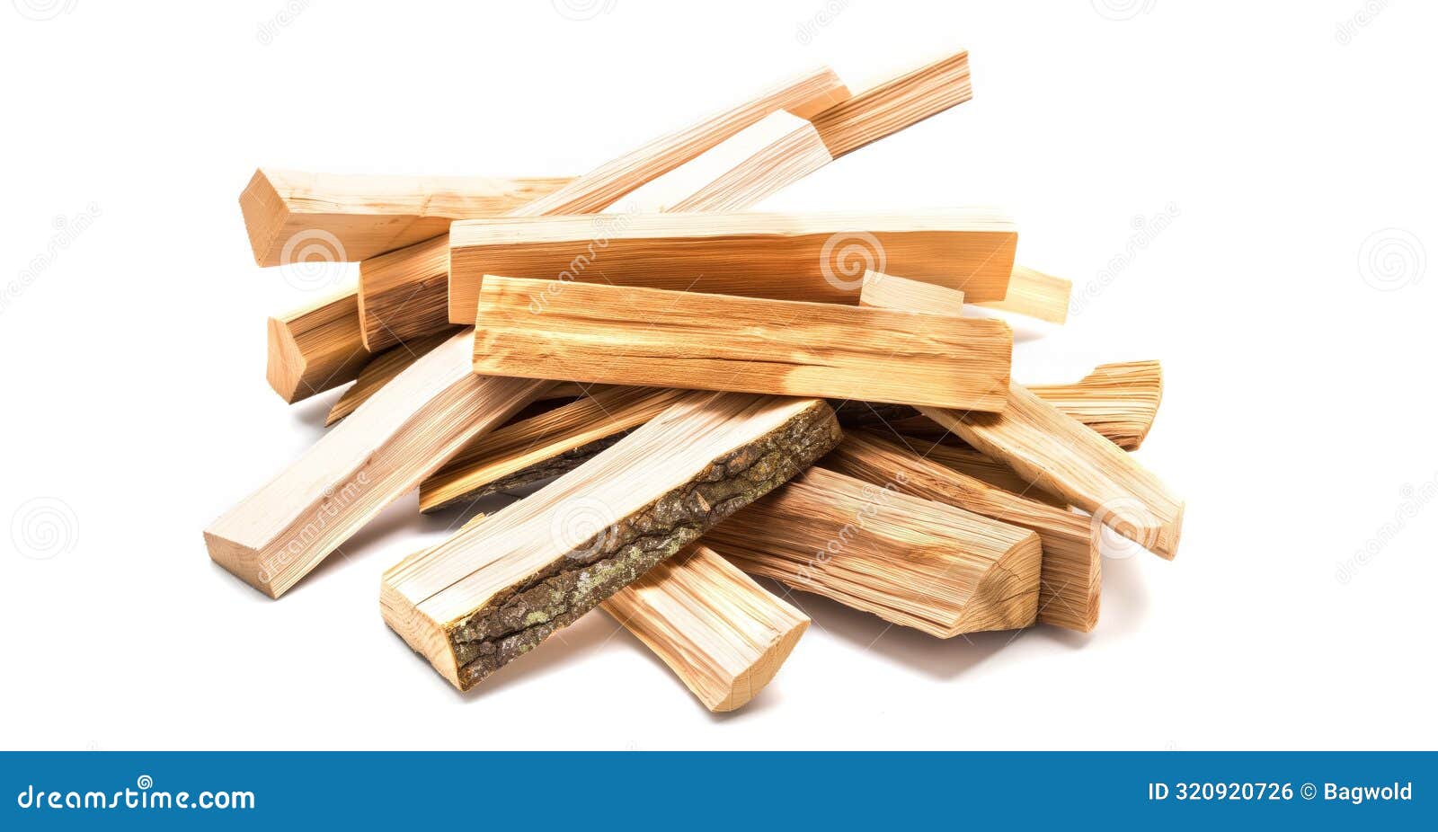 Stack of Kindling Wood on a White Background for Fire Starting Stock ...