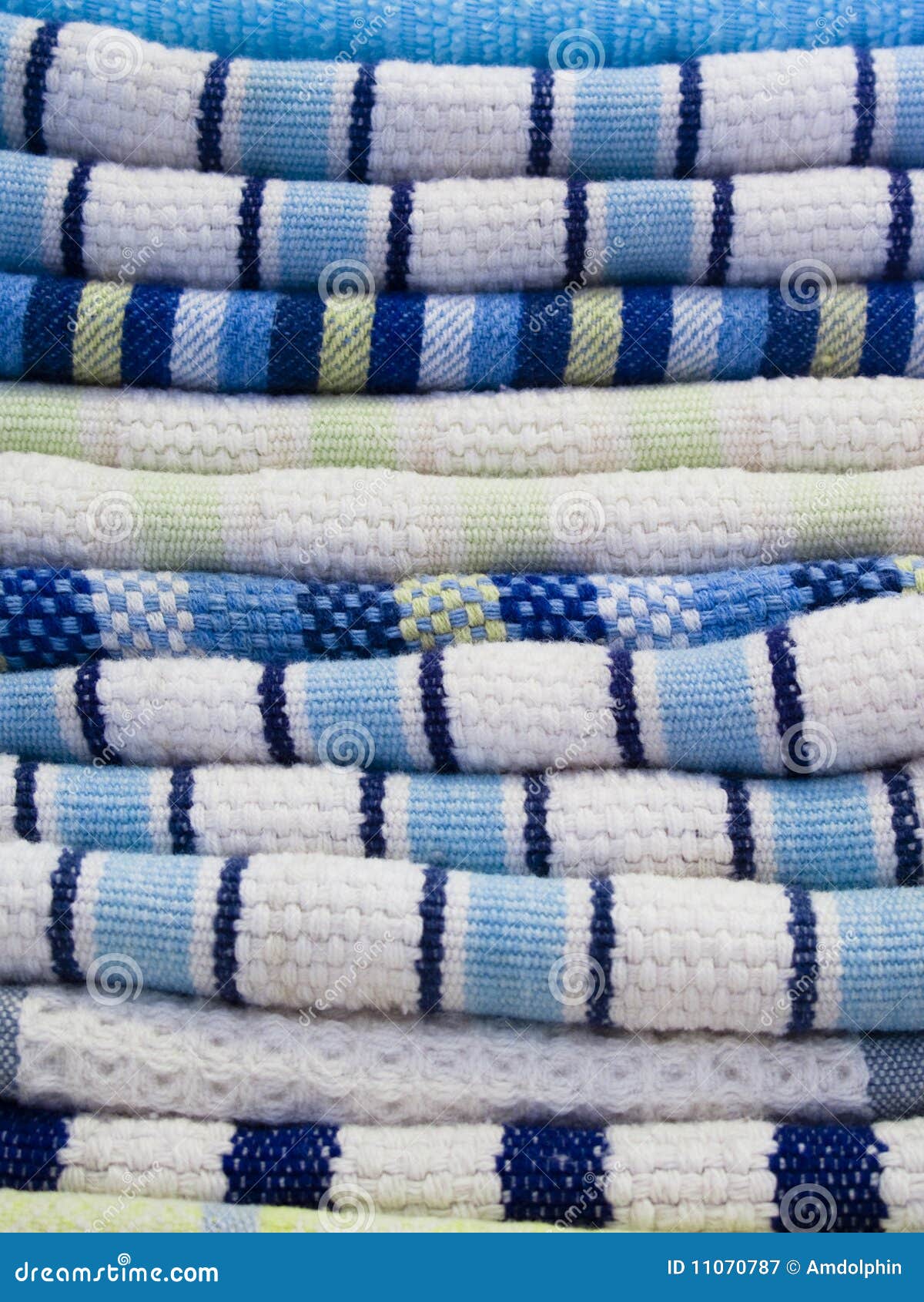 Stack of kitchen towels stock image. Image of hand, absorbent - 11070787