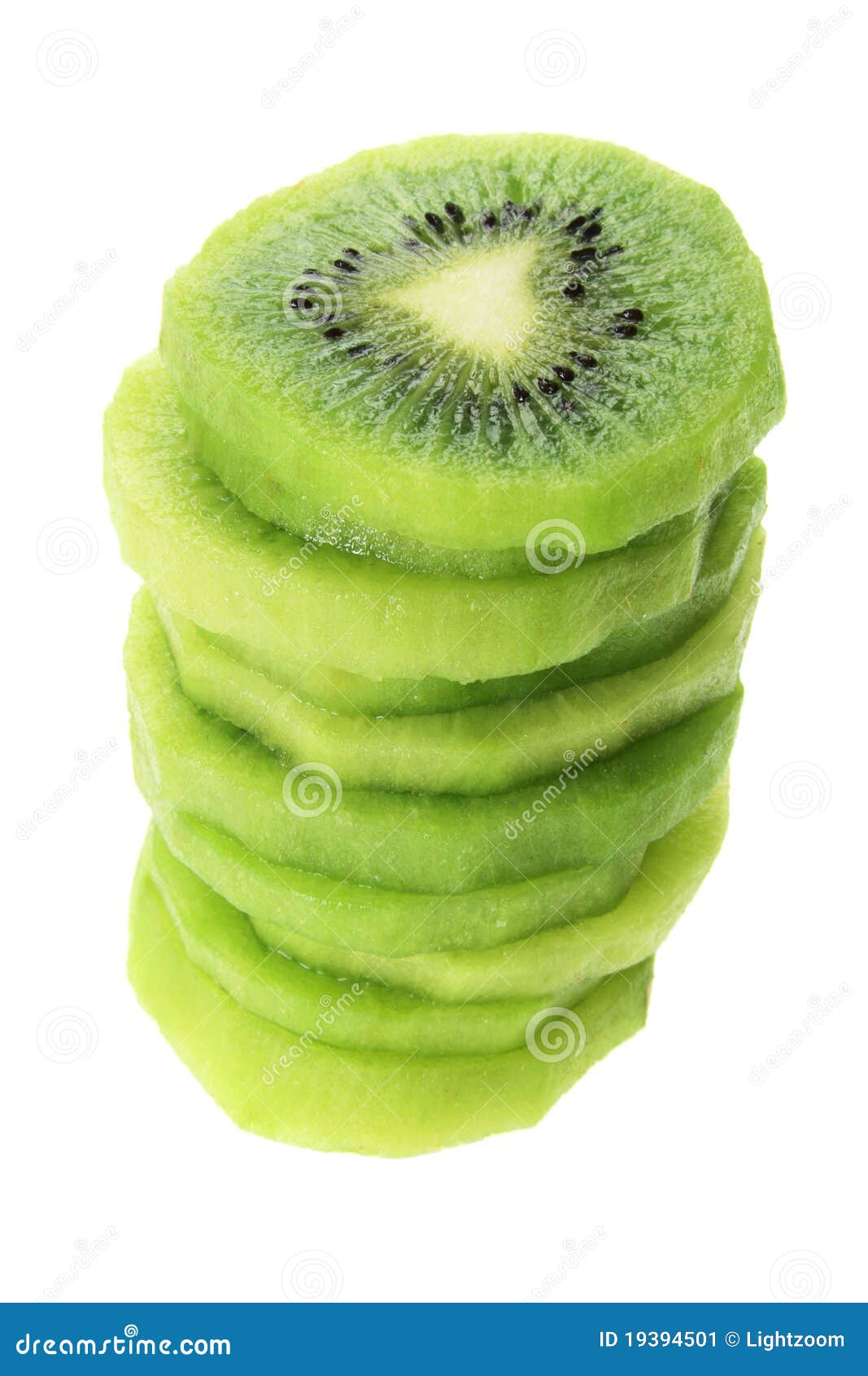 Stack of Kiwi Fruit Slices stock image. Image of kiwifruit - 19394501