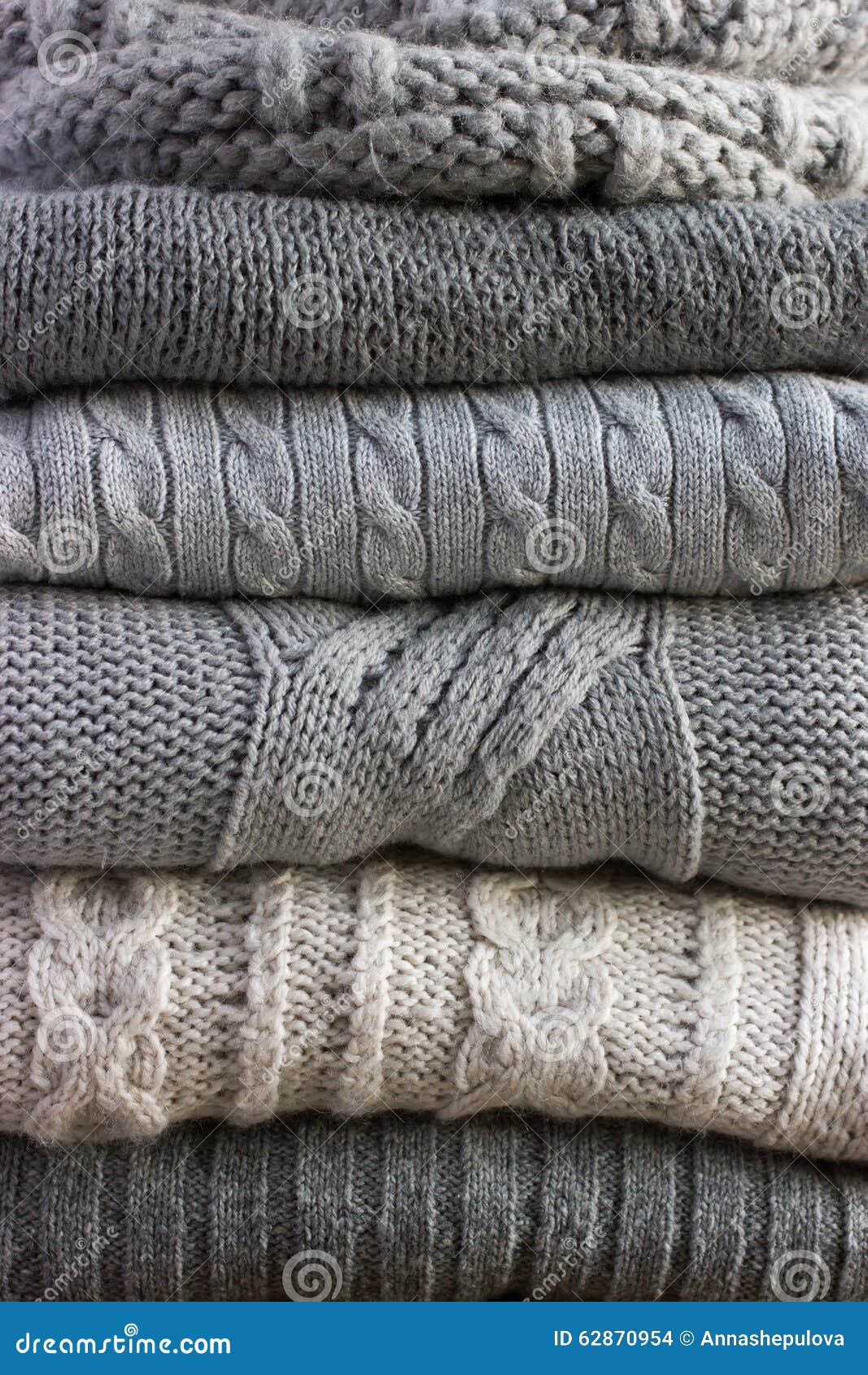Stack of knitted sweaters stock photo. Image of knit - 62870954