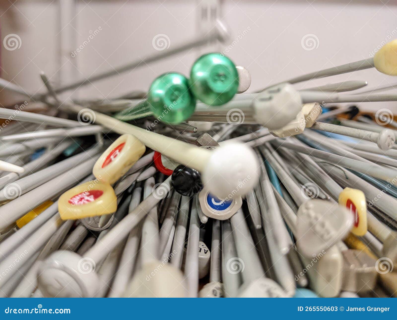 A Stack of Knitting Needles Stock Image - Image of needles, bundle ...