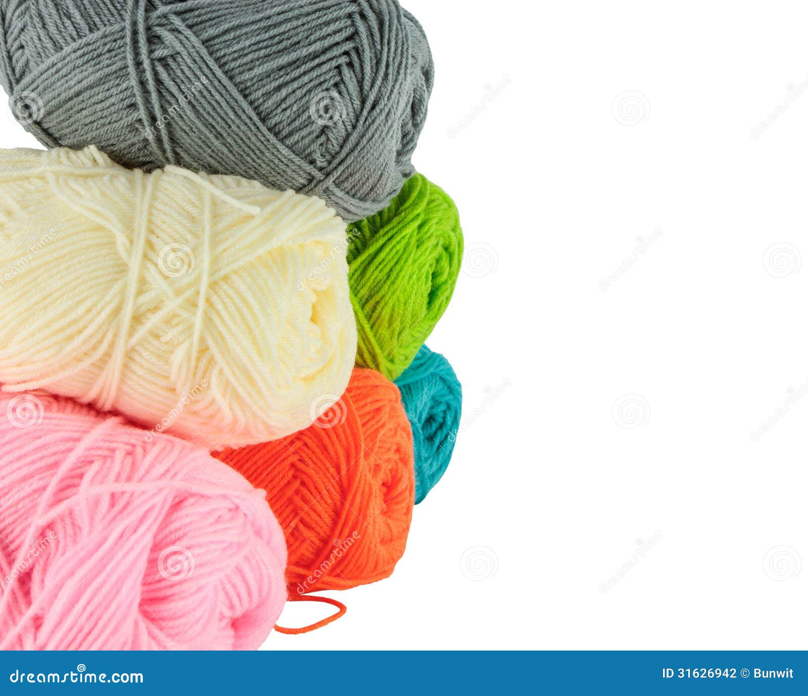 Stack of knitting yarn stock photo. Image of yarn, knitting - 31626942