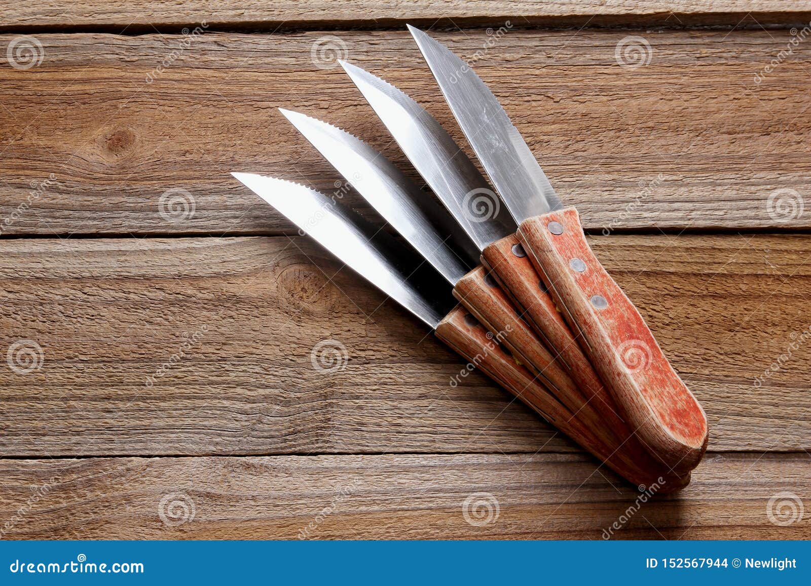 Stack of Knives stock photo. Image of shot, rustic, cutlery - 152567944