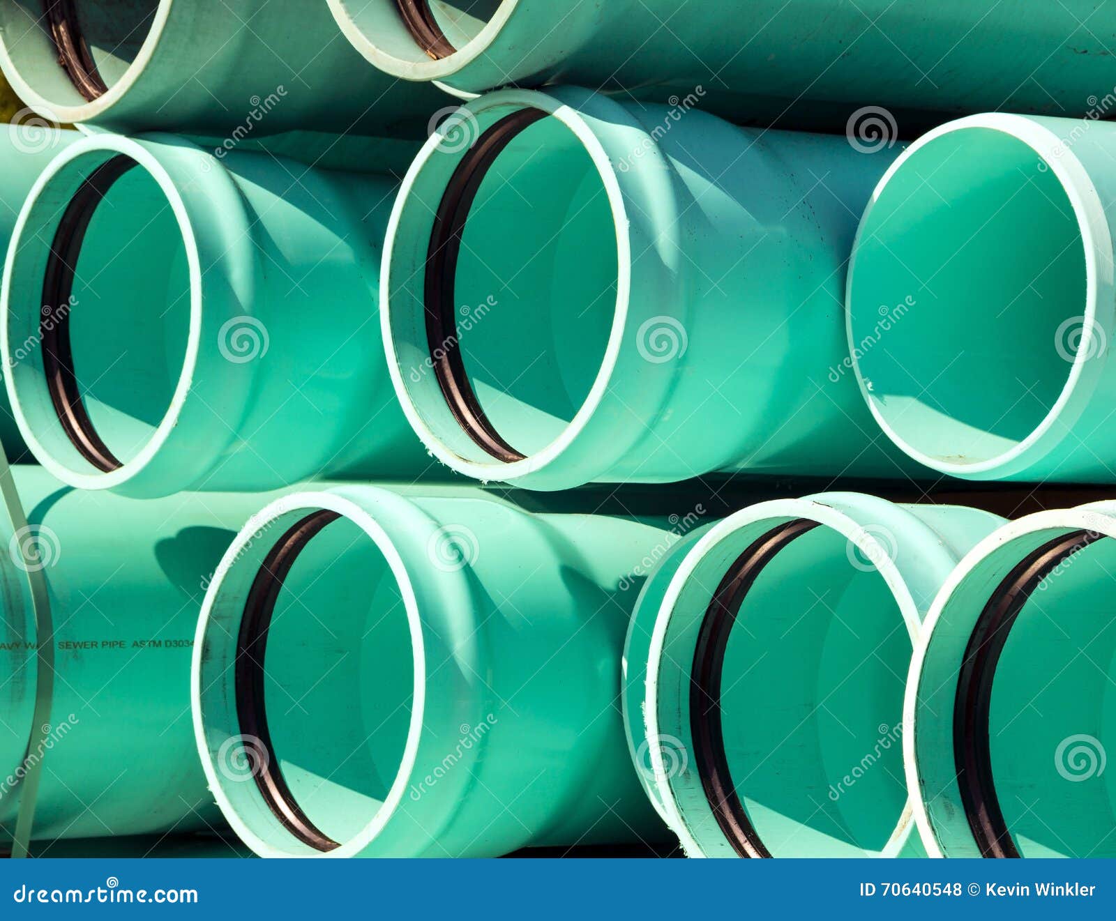 Stack of Large Sewage Pipes Stock Photo - Image of connect, cement ...