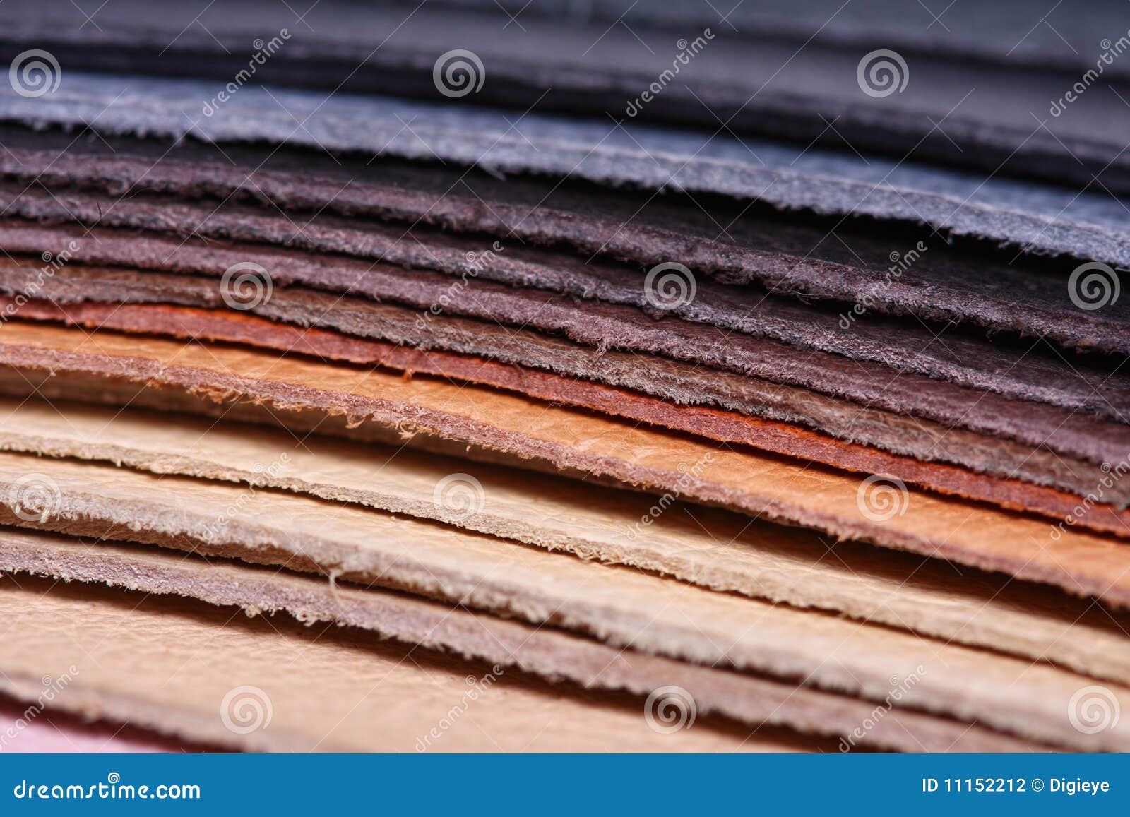 Stack of leather stock photo. Image of suede, close, samples - 11152212