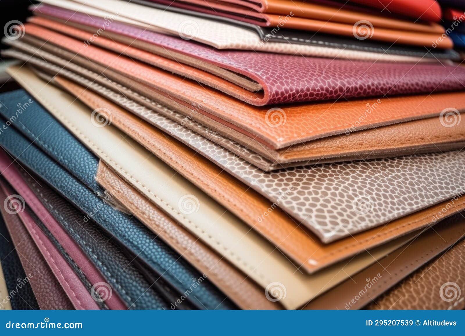 Stack of Leather Samples for Car Upholstery Stock Image - Image of ...