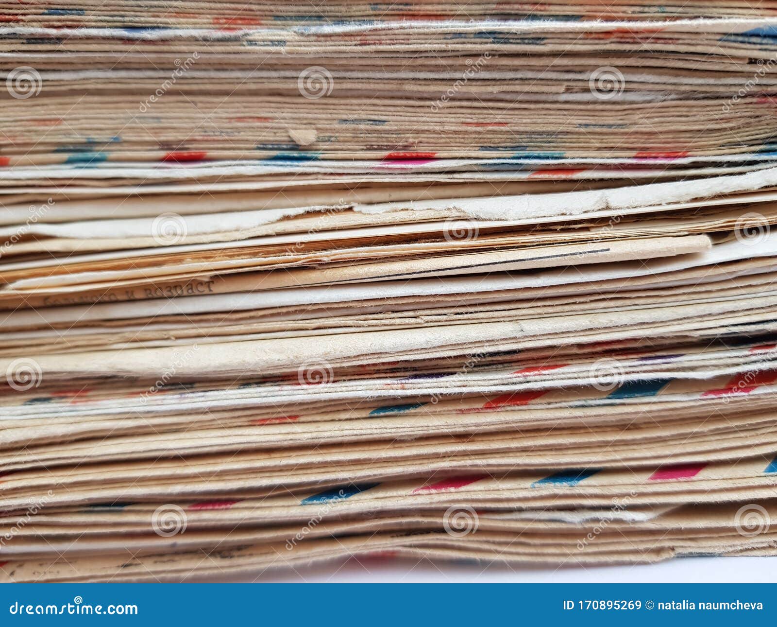 A Stack Of Old Letters Royalty-Free Stock Photography | CartoonDealer ...