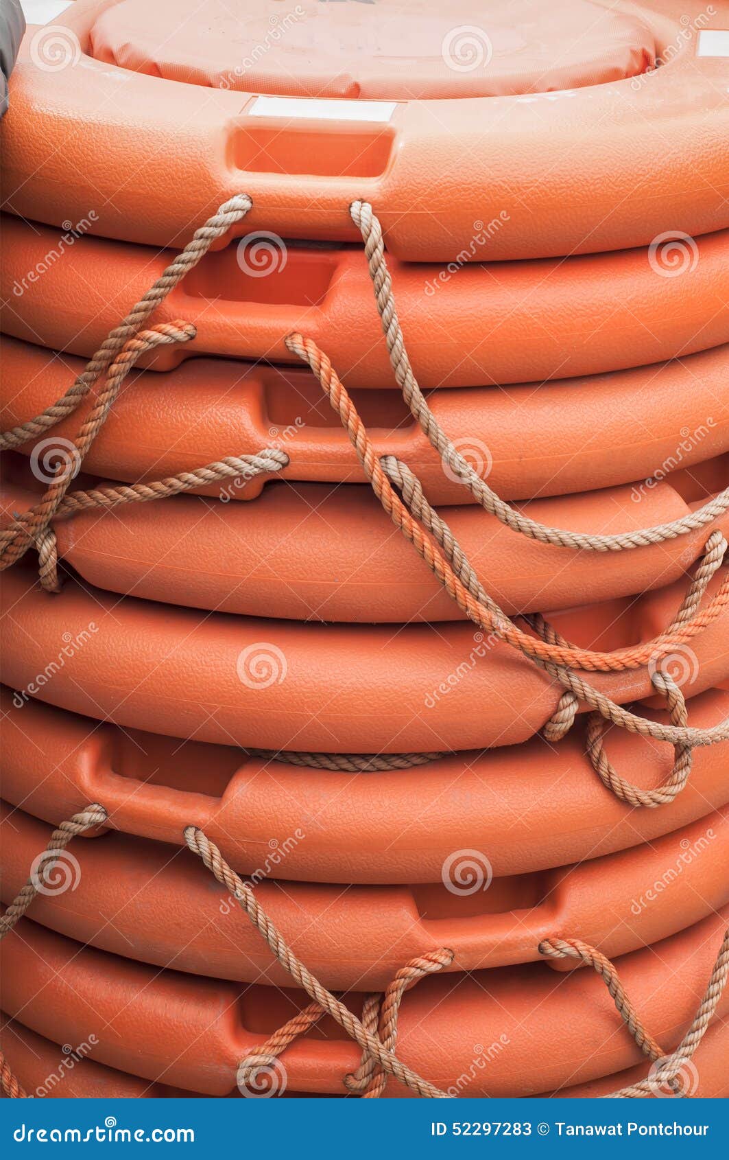 Stack of life buoys. stock image. Image of life, concept - 52297283