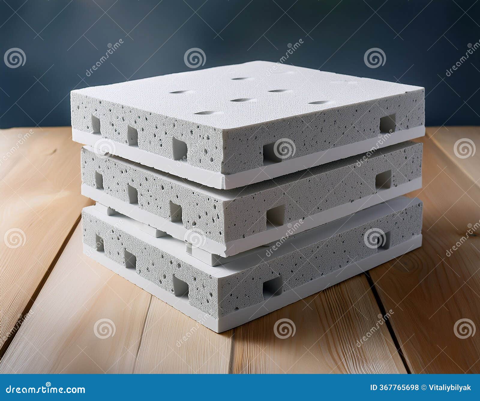 Stack Of Soundproof Ceiling Tiles For Acoustics Royalty-Free Stock ...