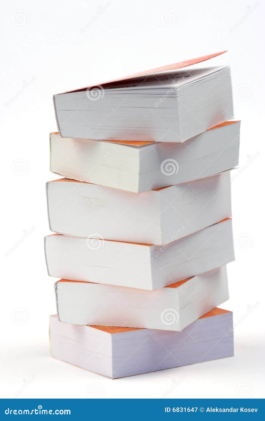 Stack of little books stock image. Image of overlapping - 6831647