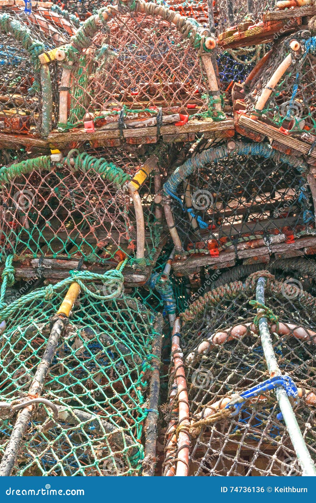 Stack Of Lobster Crab Pots Traps Royalty-Free Stock Image ...