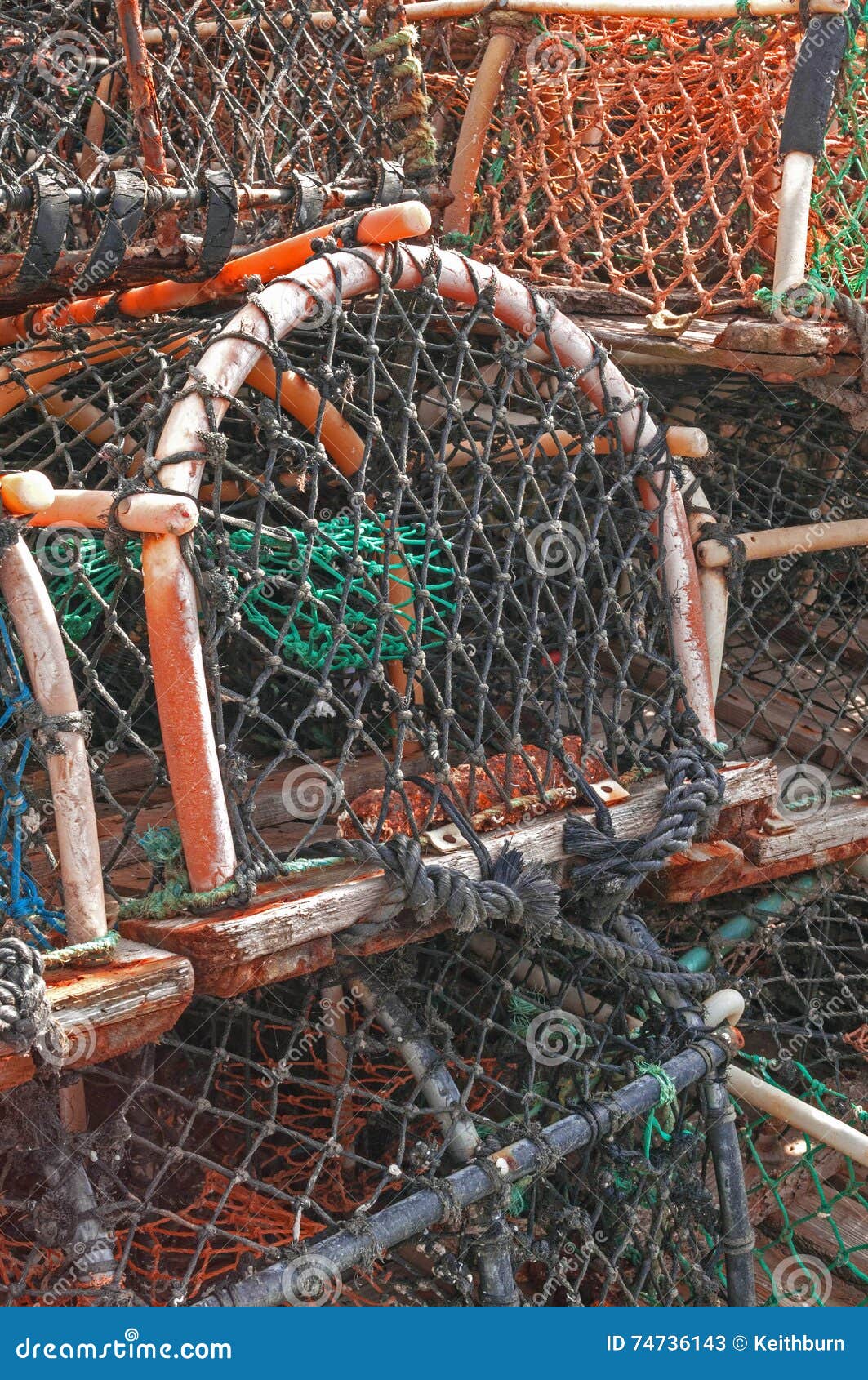 Stack of Lobster Crab Pots Traps Stock Image - Image of trap, wallpaper ...