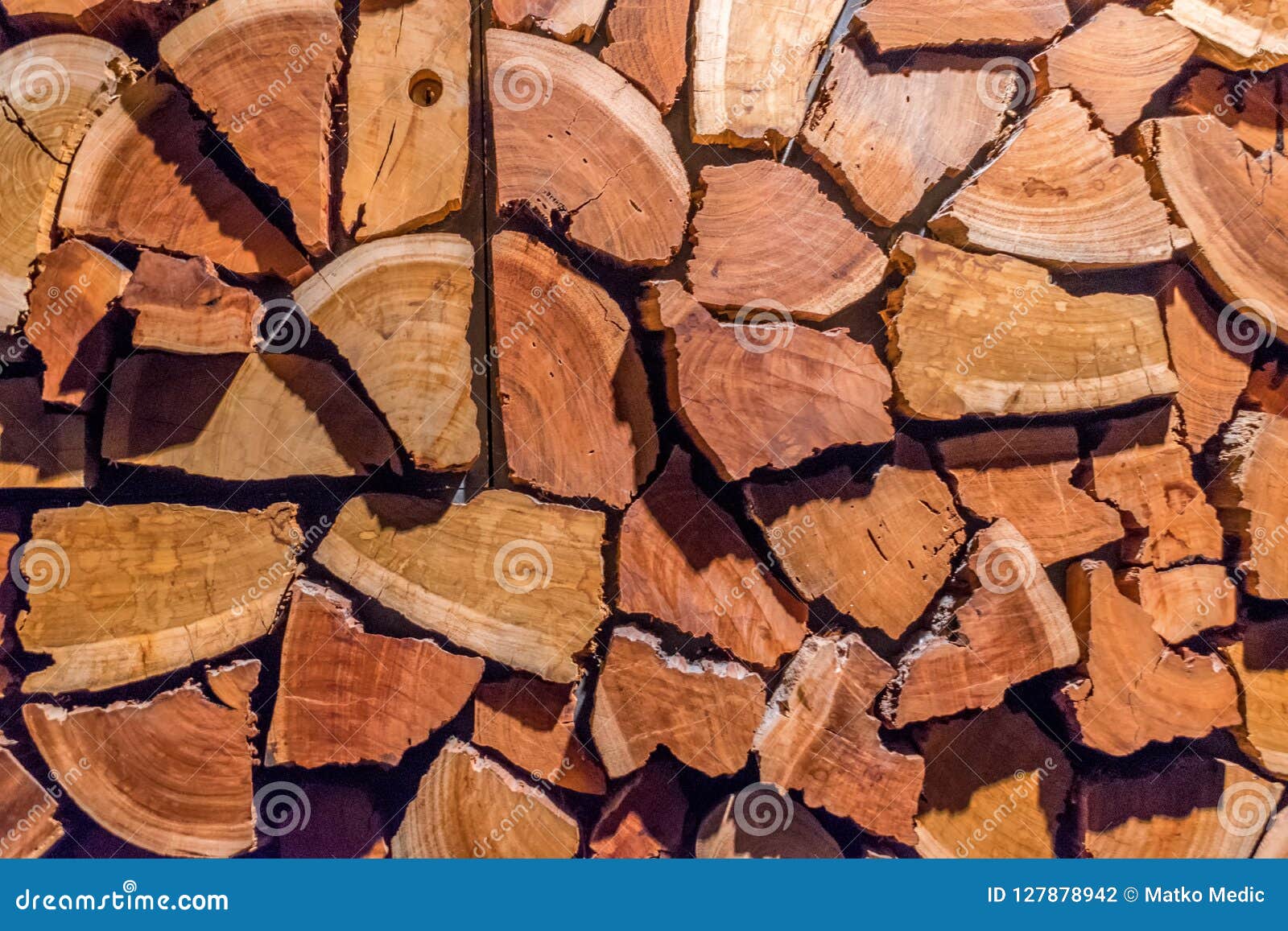 Stack of logs for firewood stock photo. Image of wood - 127878942