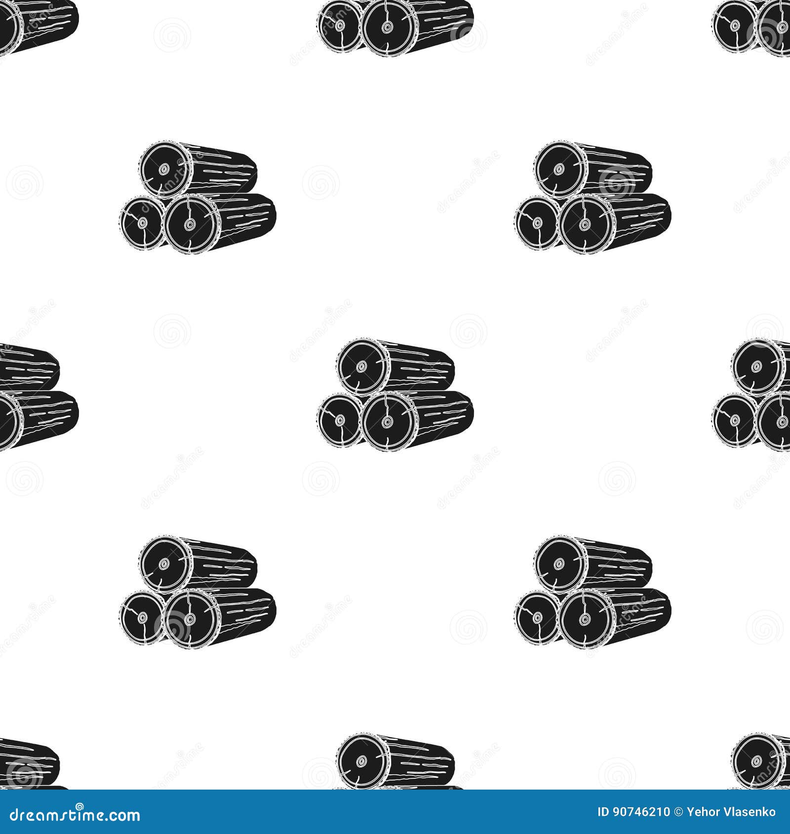 Stack Of Logs Icon In Cartoon,black Style Isolated On White Background ...
