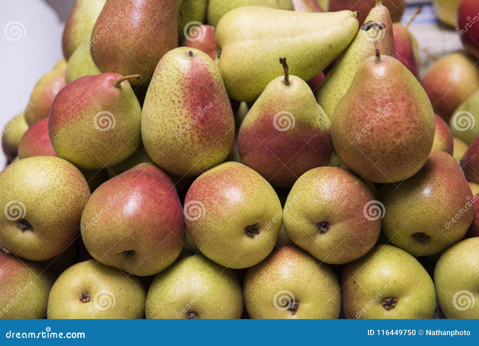 A Stack of Lovely Pears for Sale Stock Photo - Image of plant, stack ...