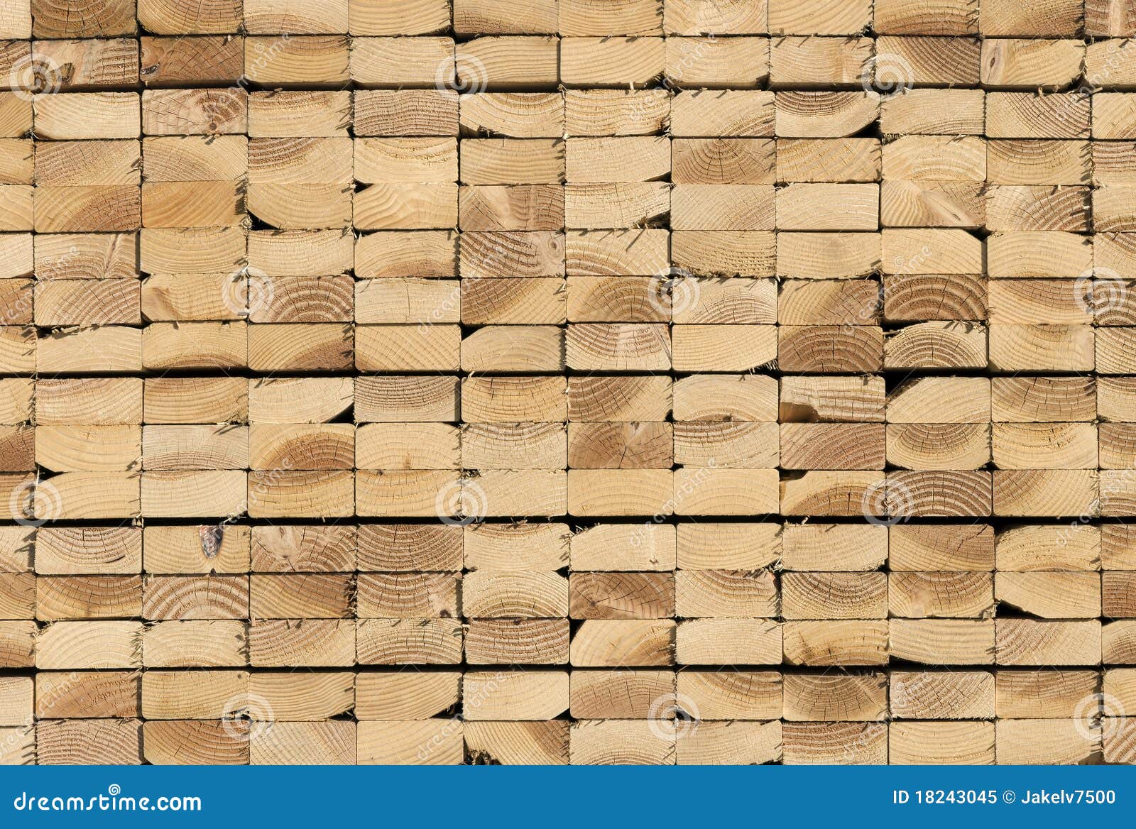 Stack of lumber stock image. Image of rough, industry - 18243045