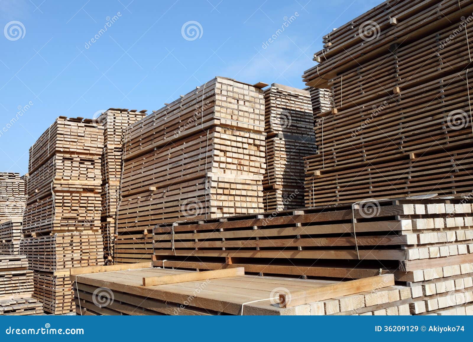 Stack of lumber stock image. Image of lumber, hardwood - 36209129