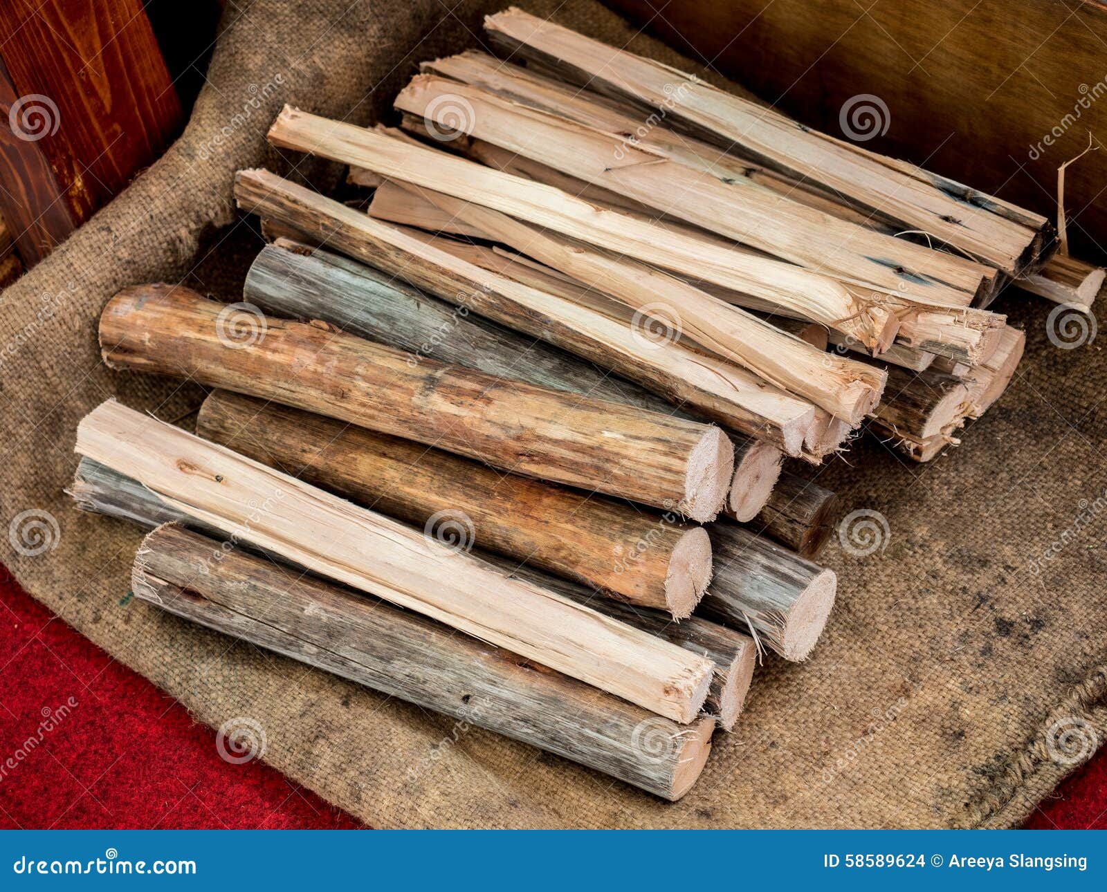 Stack of Lumber Stick of Firewood Stock Photo - Image of wood, forest ...