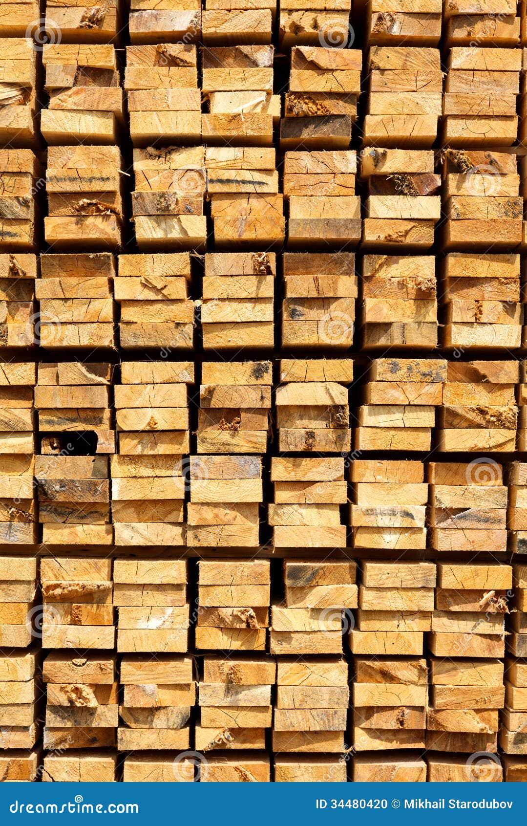 Stack of Lumber in Timber Logs Storage Stock Photo - Image of firewood ...