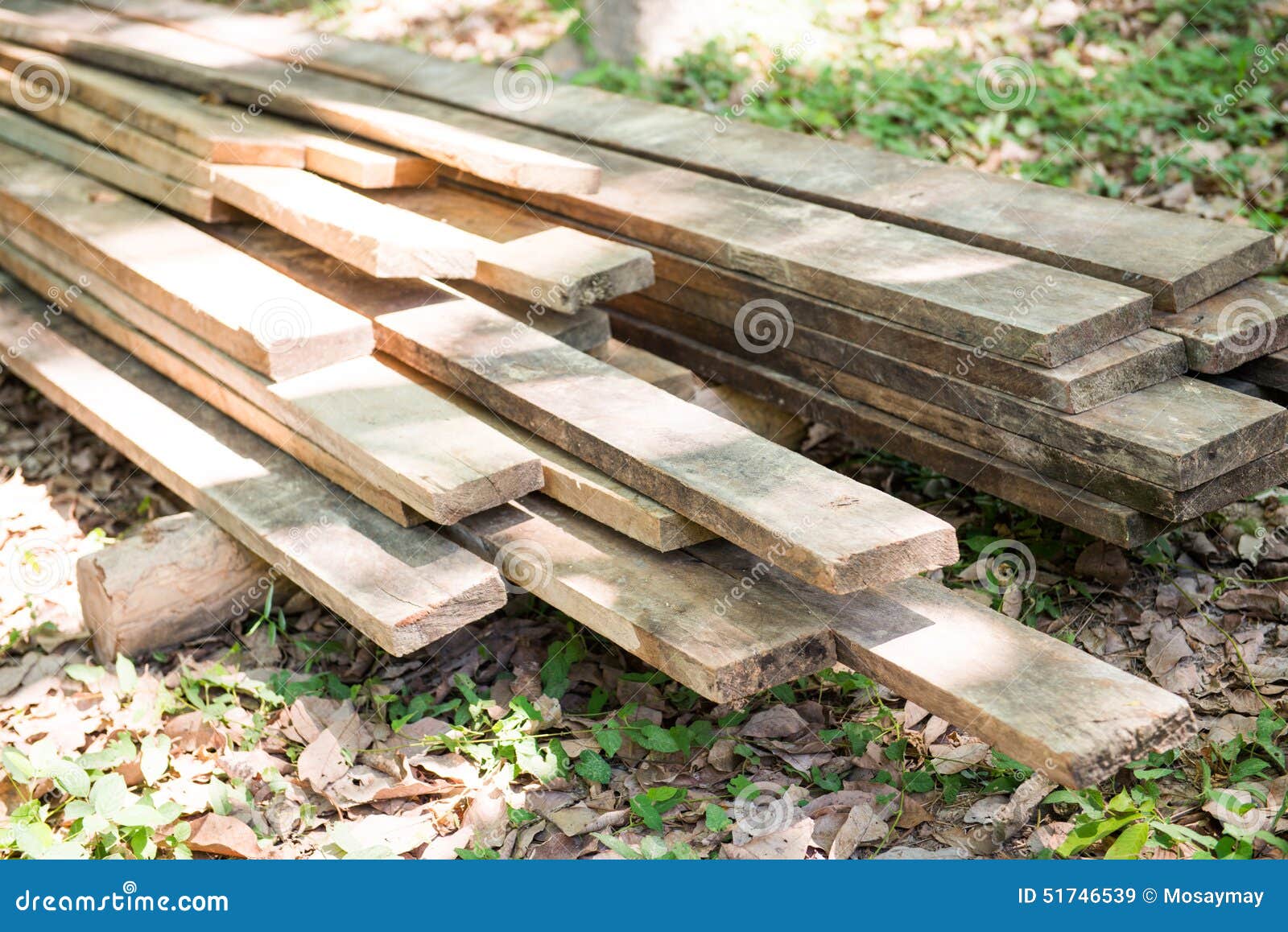 Stack Lumber To Be Used for Construction Stock Image - Image of plank ...