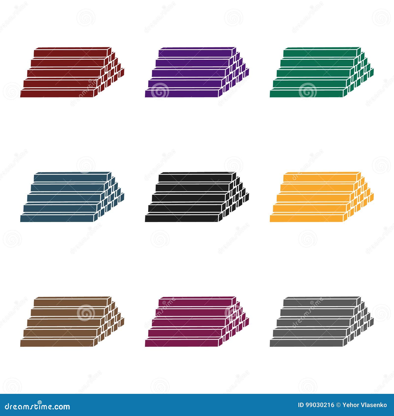 Stack Of Lumbers Icon In Cartoon,black Style Isolated On White ...