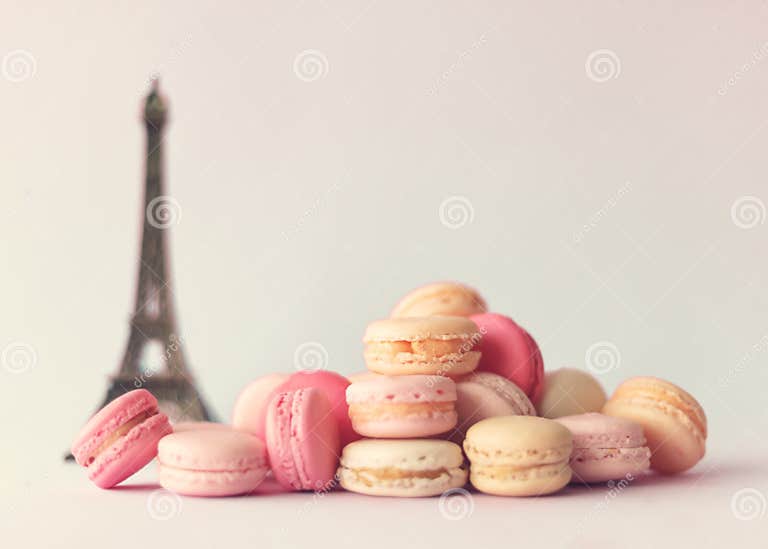 Stack of macaroons stock photo. Image of replica, gift - 48746176