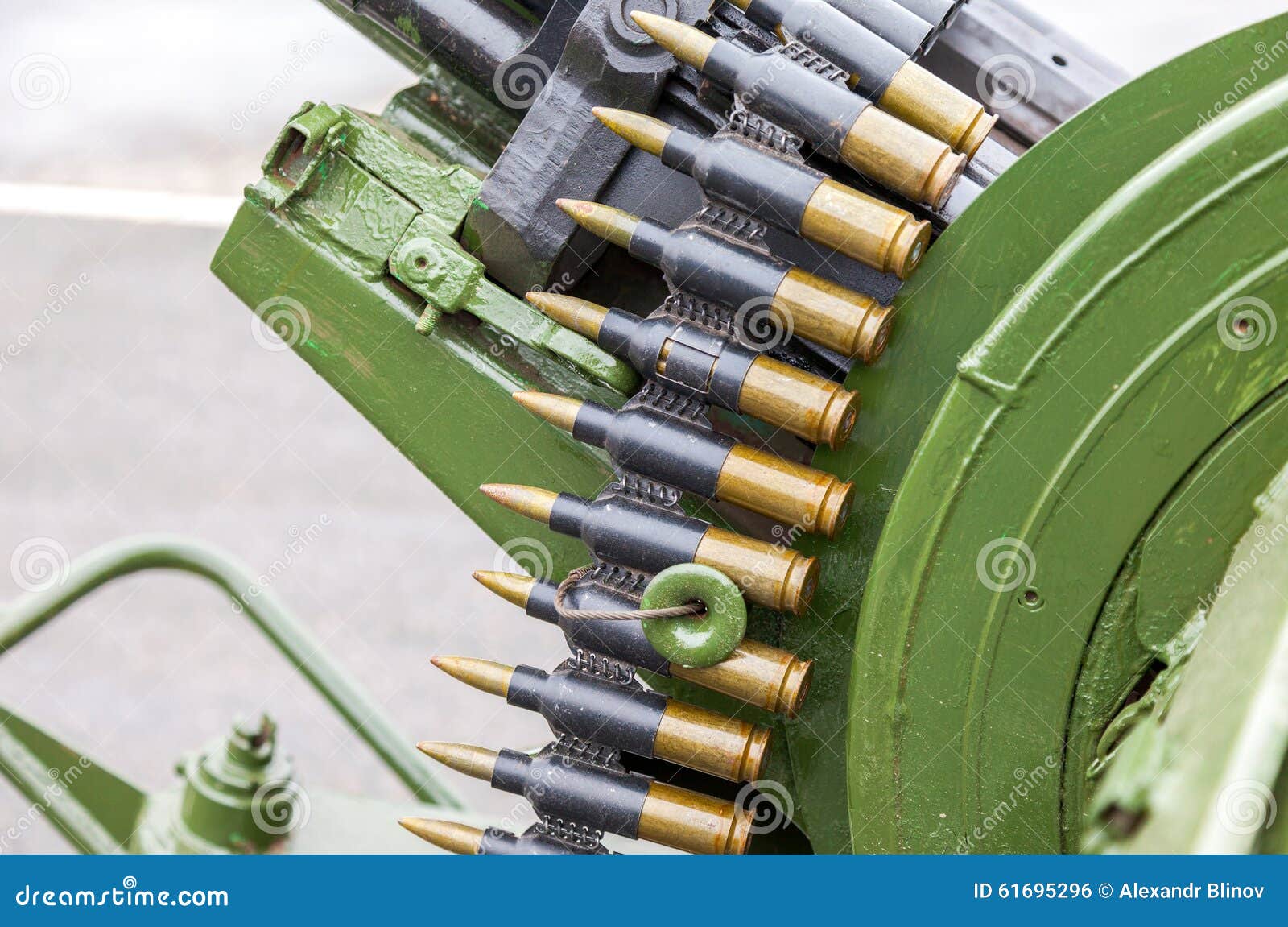 Stack of Machine Gun Ammunition Stock Photo - Image of cartridge ...