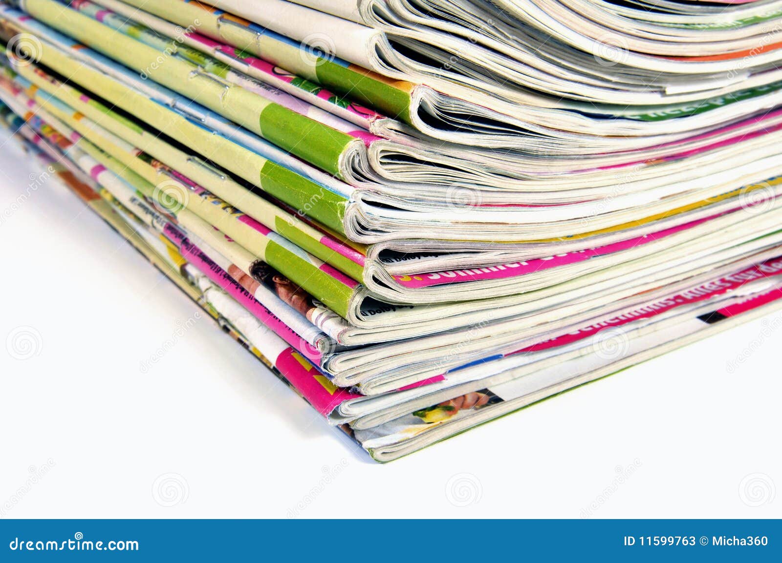 Stack of magazines stock image. Image of advertisement - 11599763