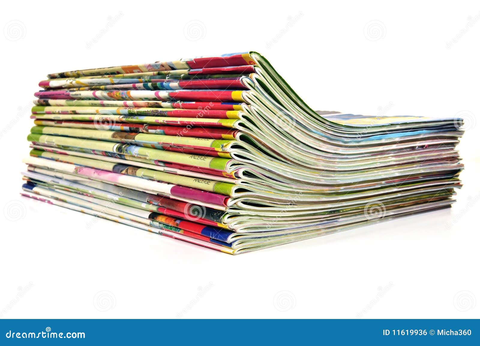 Stack of magazines stock photo. Image of advertisement - 11619936