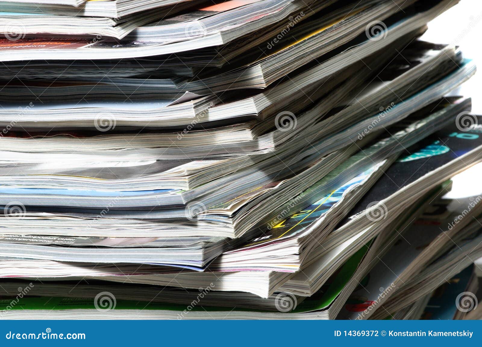 Stack of magazines . stock photo. Image of abstract, communications ...