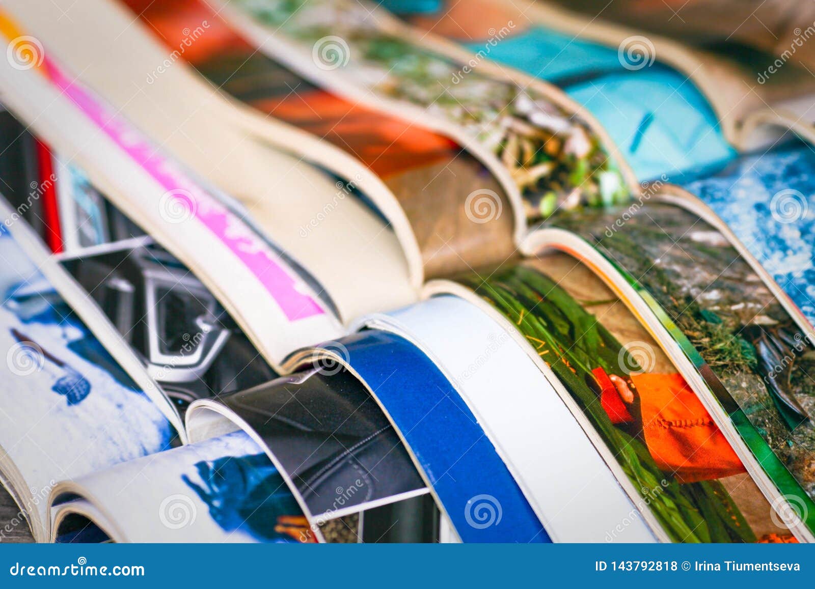 Stack of magazines stock photo. Image of magazine, catalog - 143792818