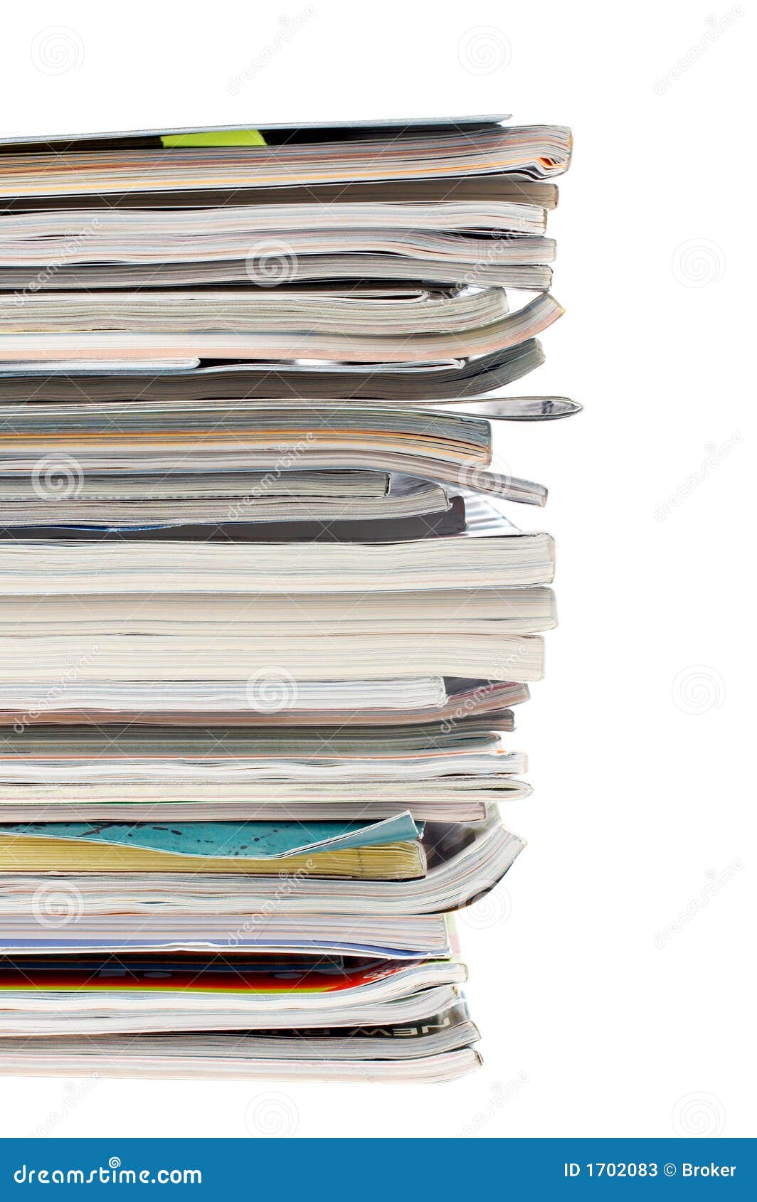 Stack of magazines stock image. Image of information, delivery - 1702083