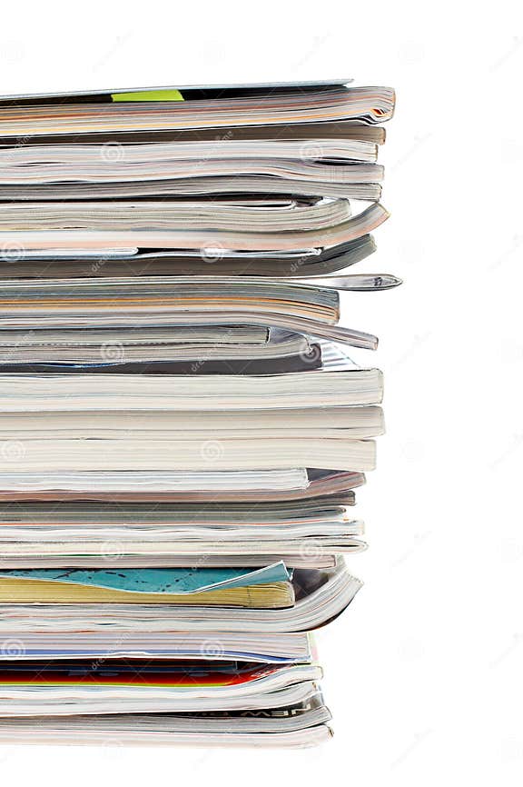 Stack of magazines stock image. Image of information, delivery - 1702083