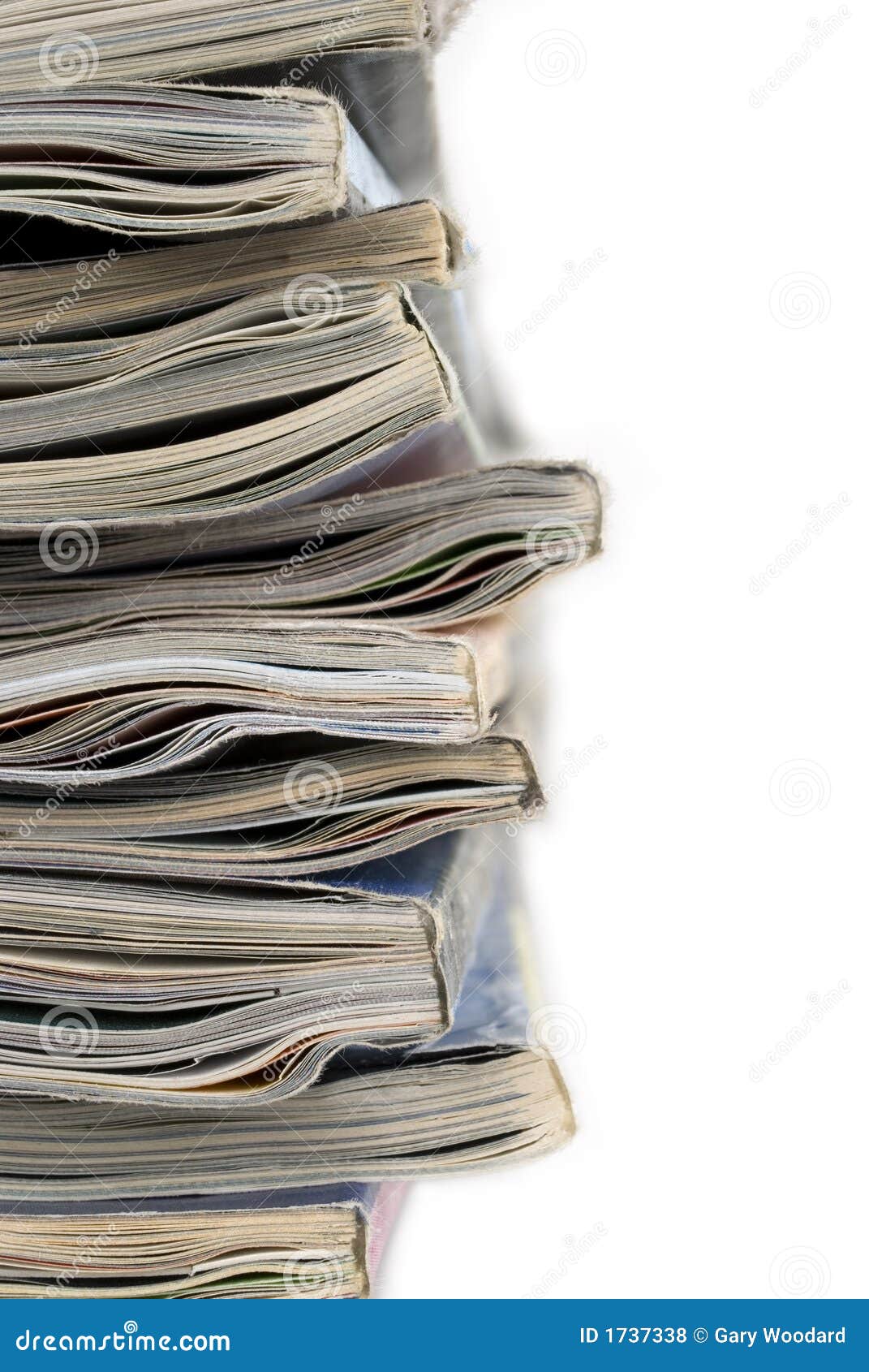 Stack of Magazines. stock photo. Image of stack, document - 1737338