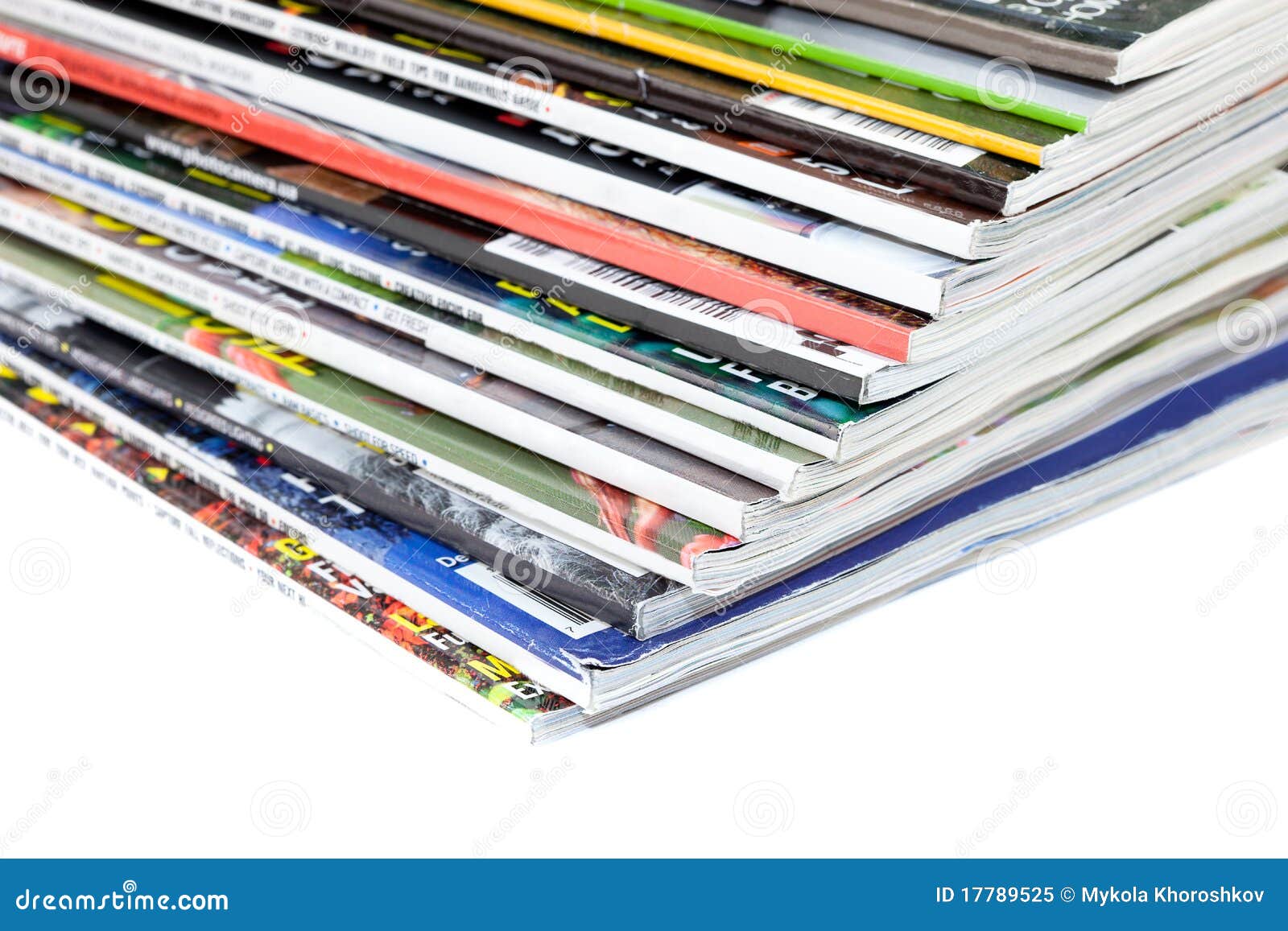 Stack of magazines stock image. Image of background, knowledge - 17789525