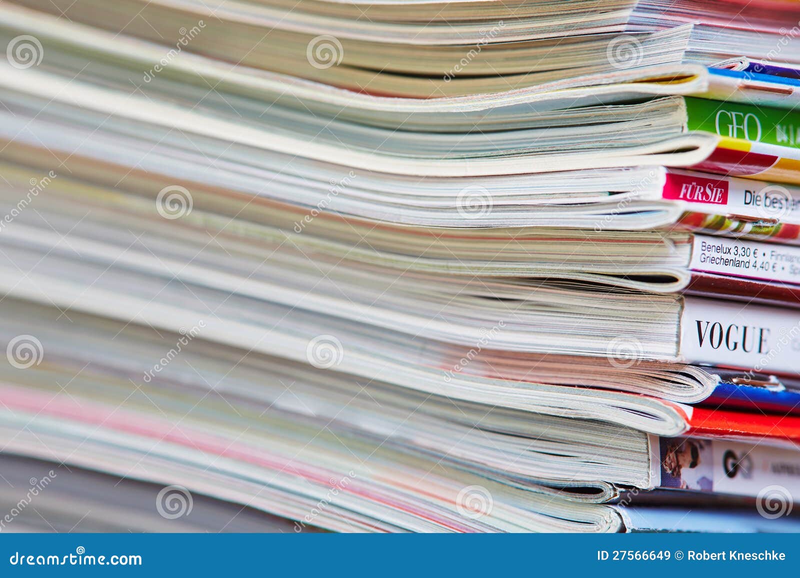 Stack of magazines editorial stock image. Image of paper - 27566649