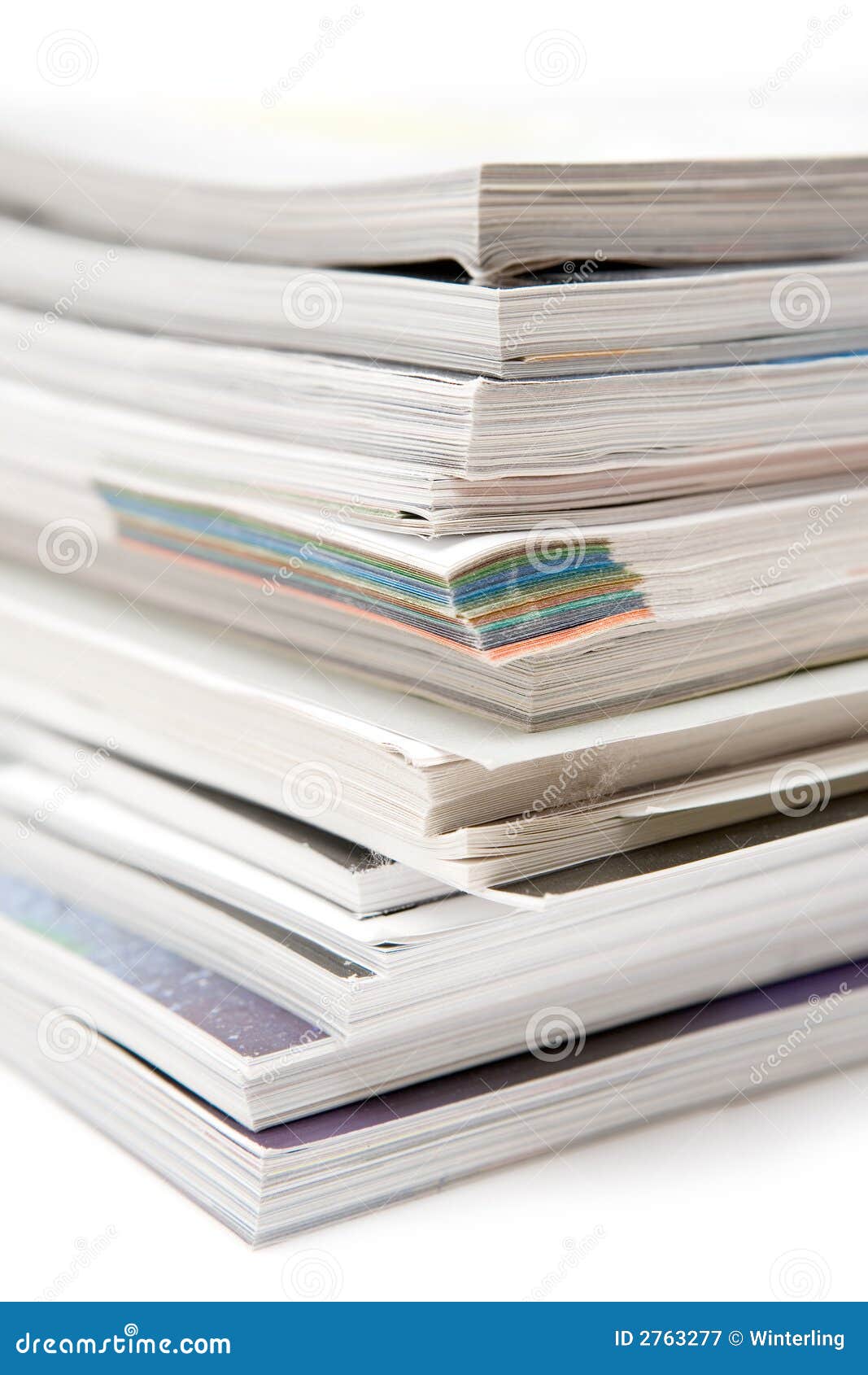 Stack of Magazines stock image. Image of closeup, info - 2763277
