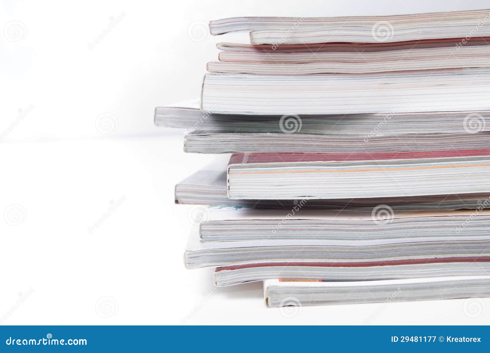Stack of magazines stock image. Image of isolated, newspaper - 29481177