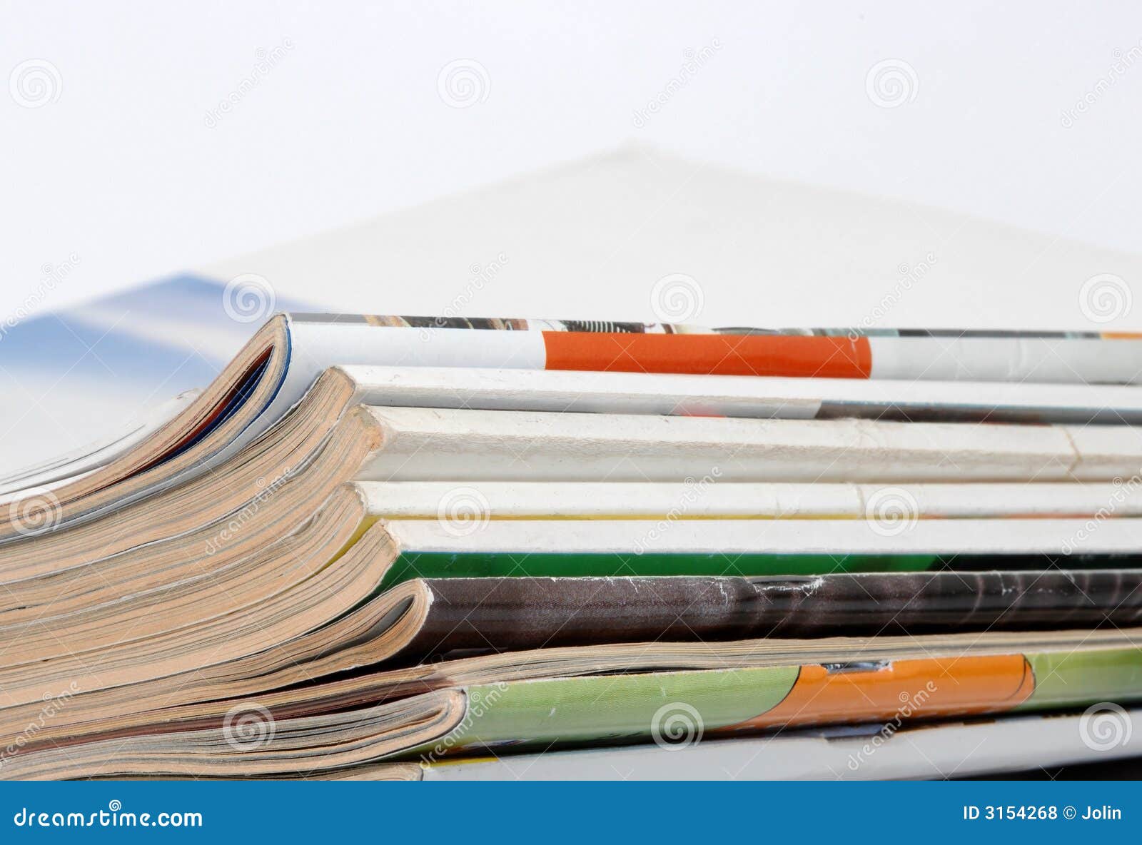 Stack of magazines stock photo. Image of print, media - 3154268