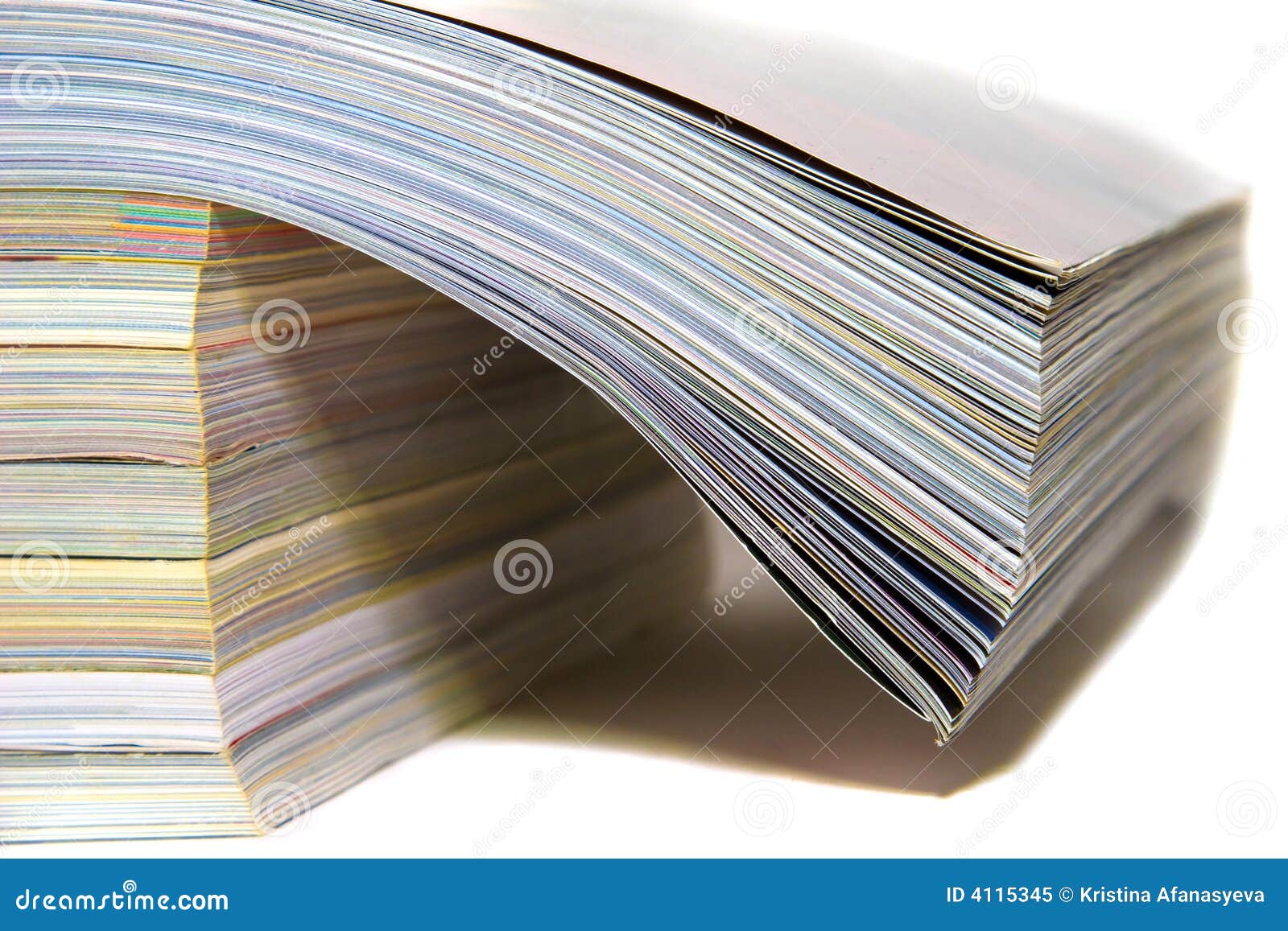 Stack of Magazines stock image. Image of magazine, press - 4115345