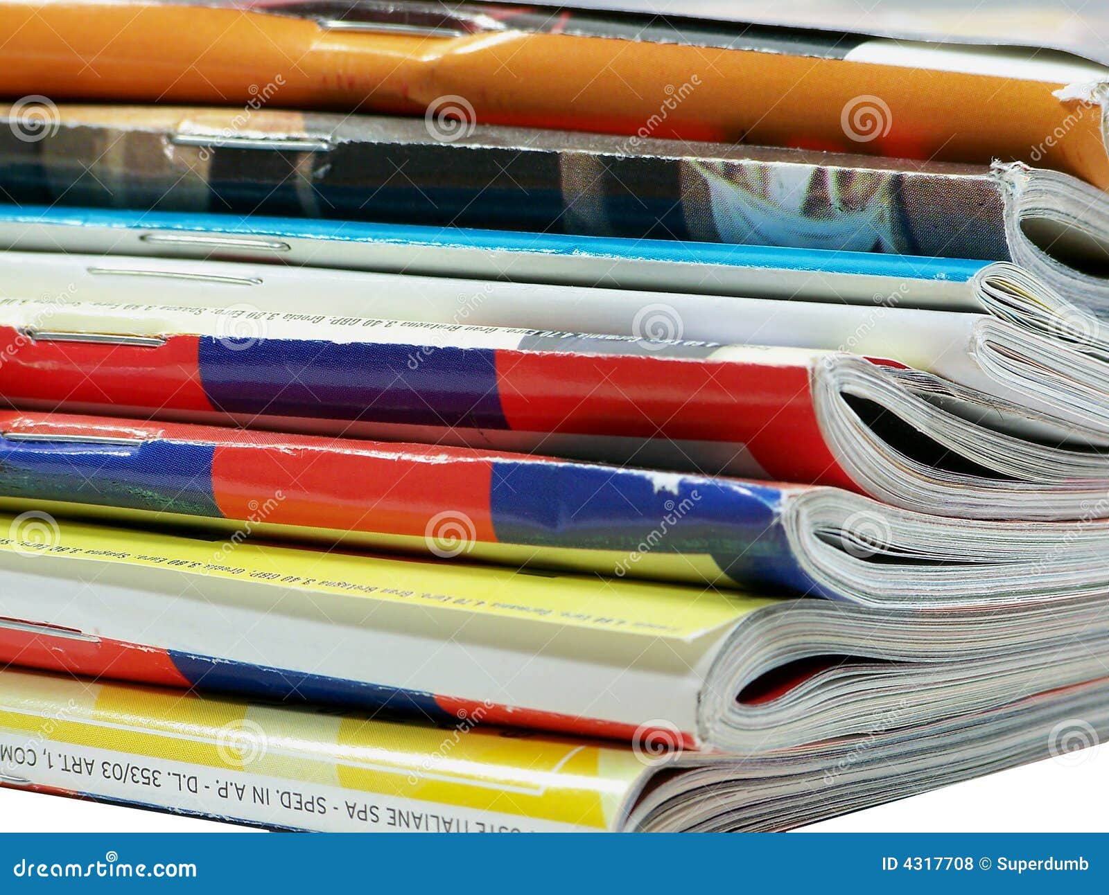 Stack of Magazines stock photo. Image of commentary, colorful - 4317708