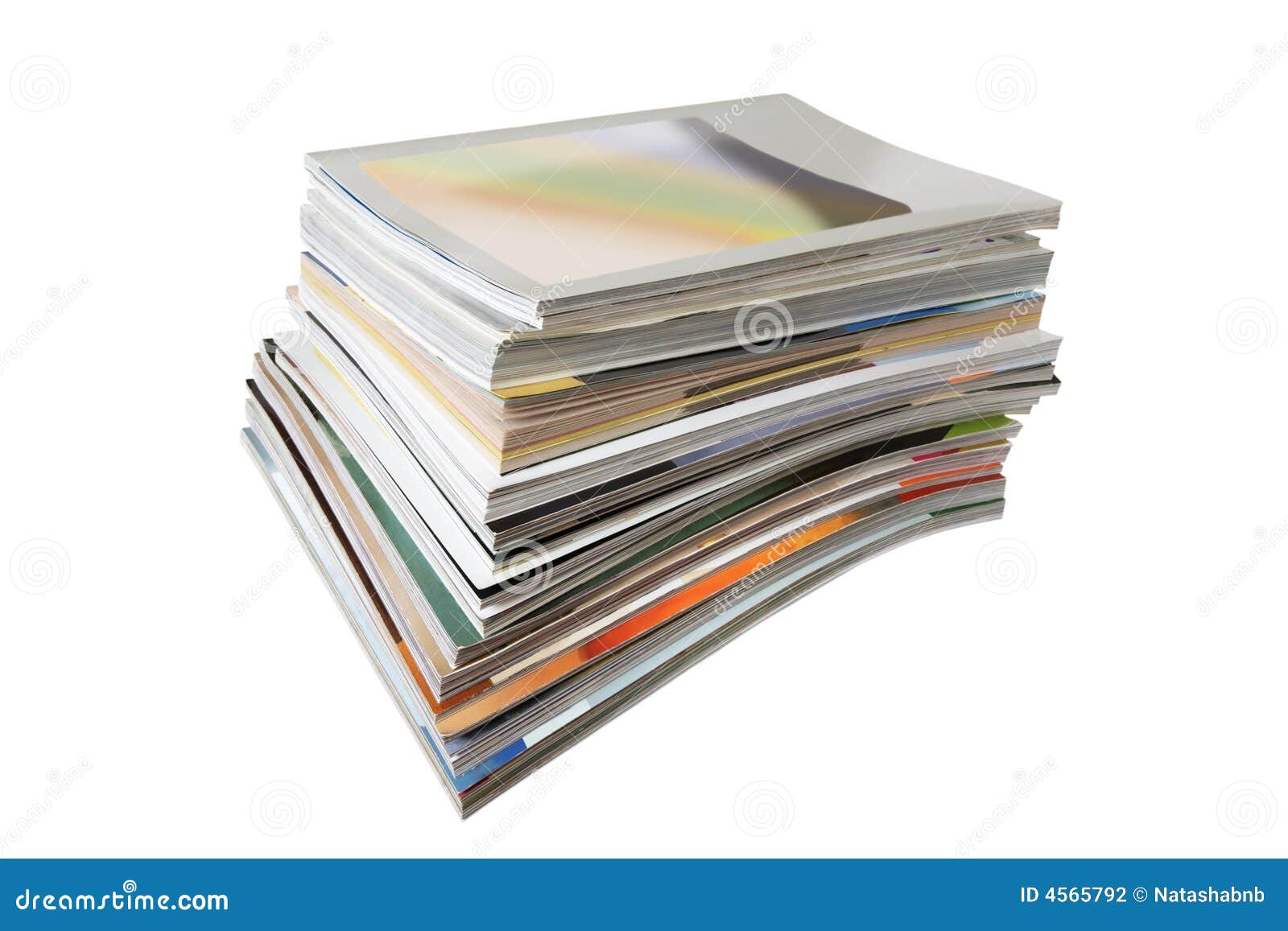 Stack of magazines stock photo. Image of material, business - 4565792
